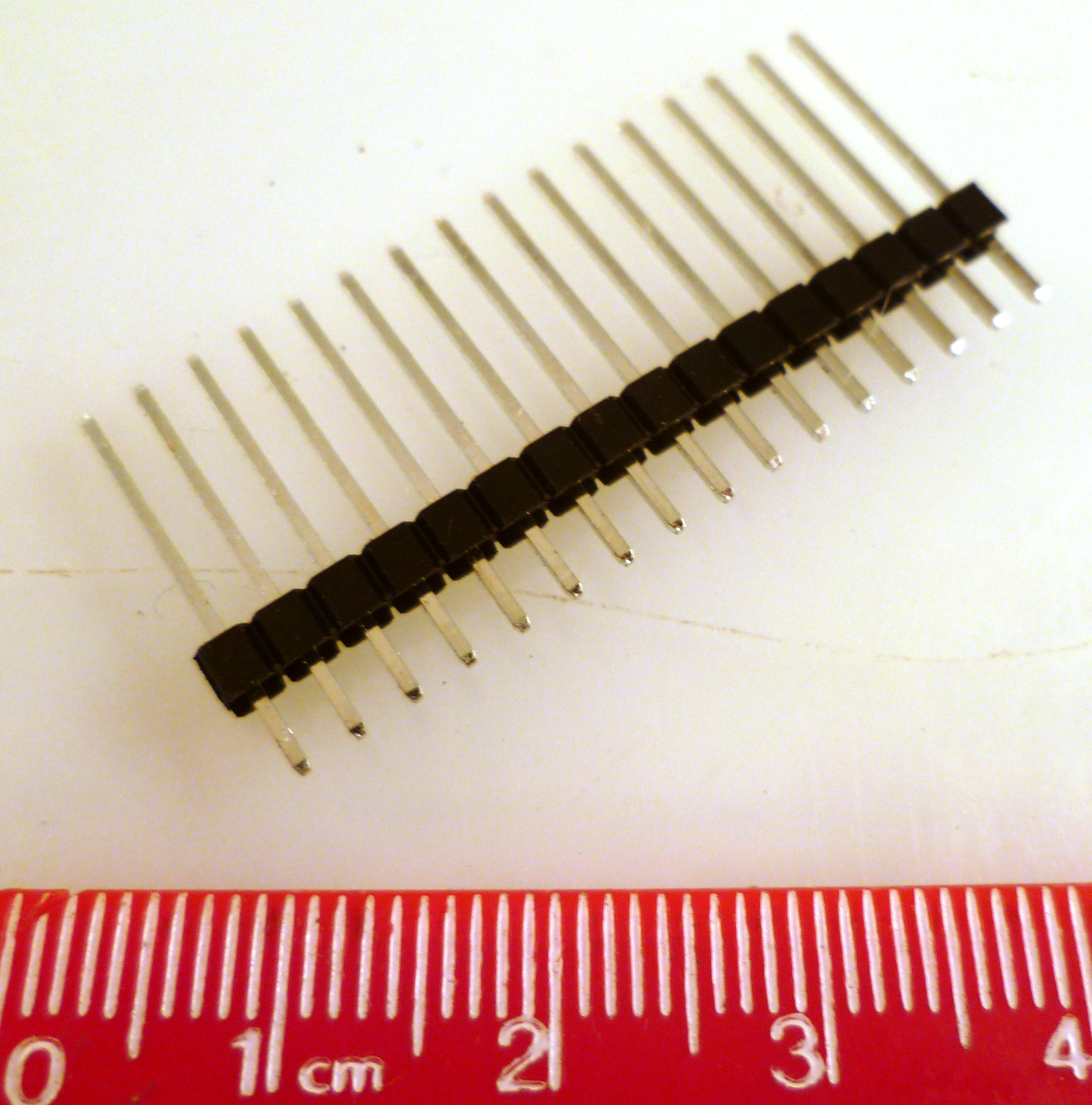 Pin Header Plug 0.1in 2.54mm Pitch 16way SIL 5 Pieces MBD016J | Rich ...