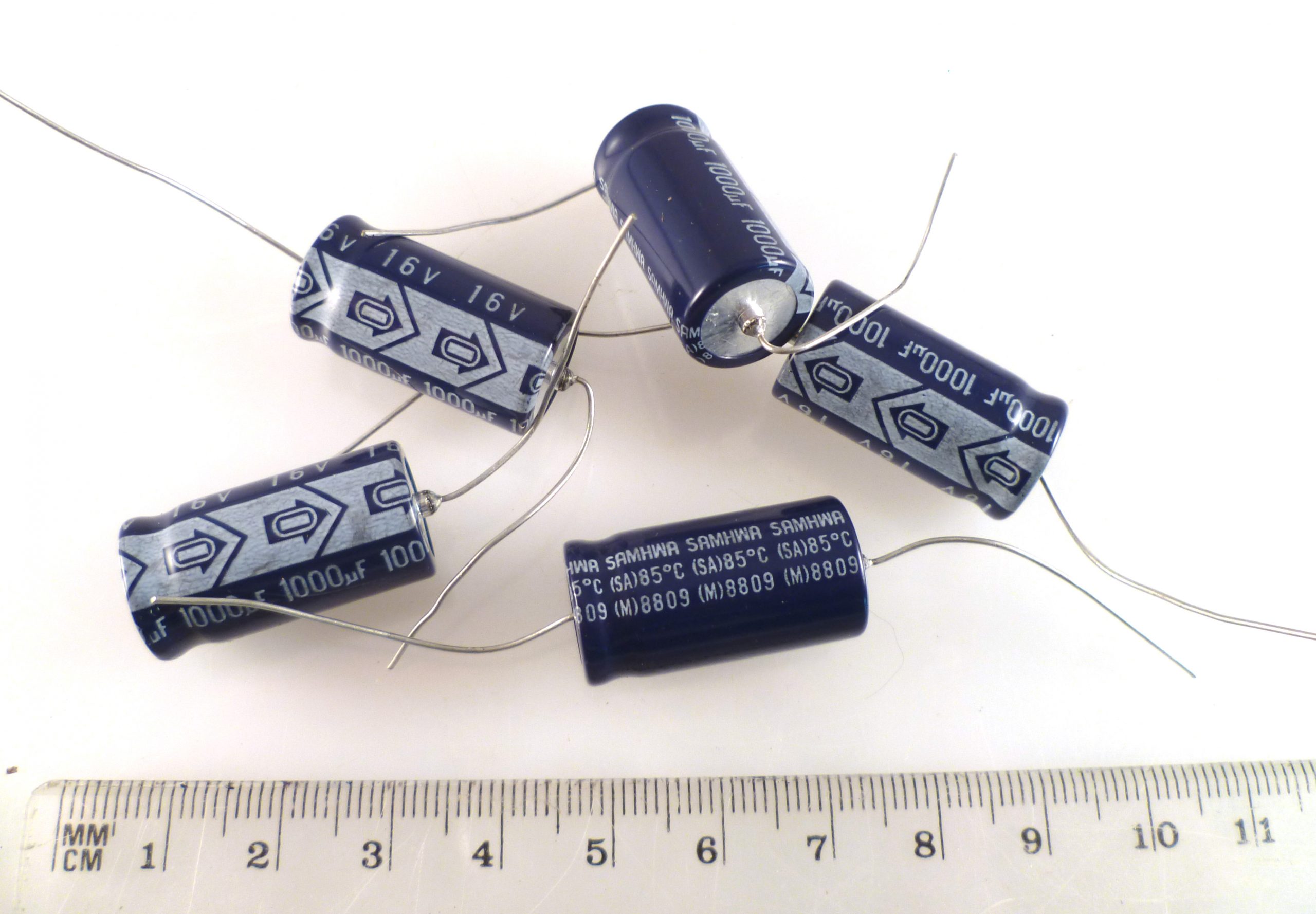 Samwha SA Electrolytic Capacitors Axial 16v 1000uf 85'C 5 Pieces OL0122 ...