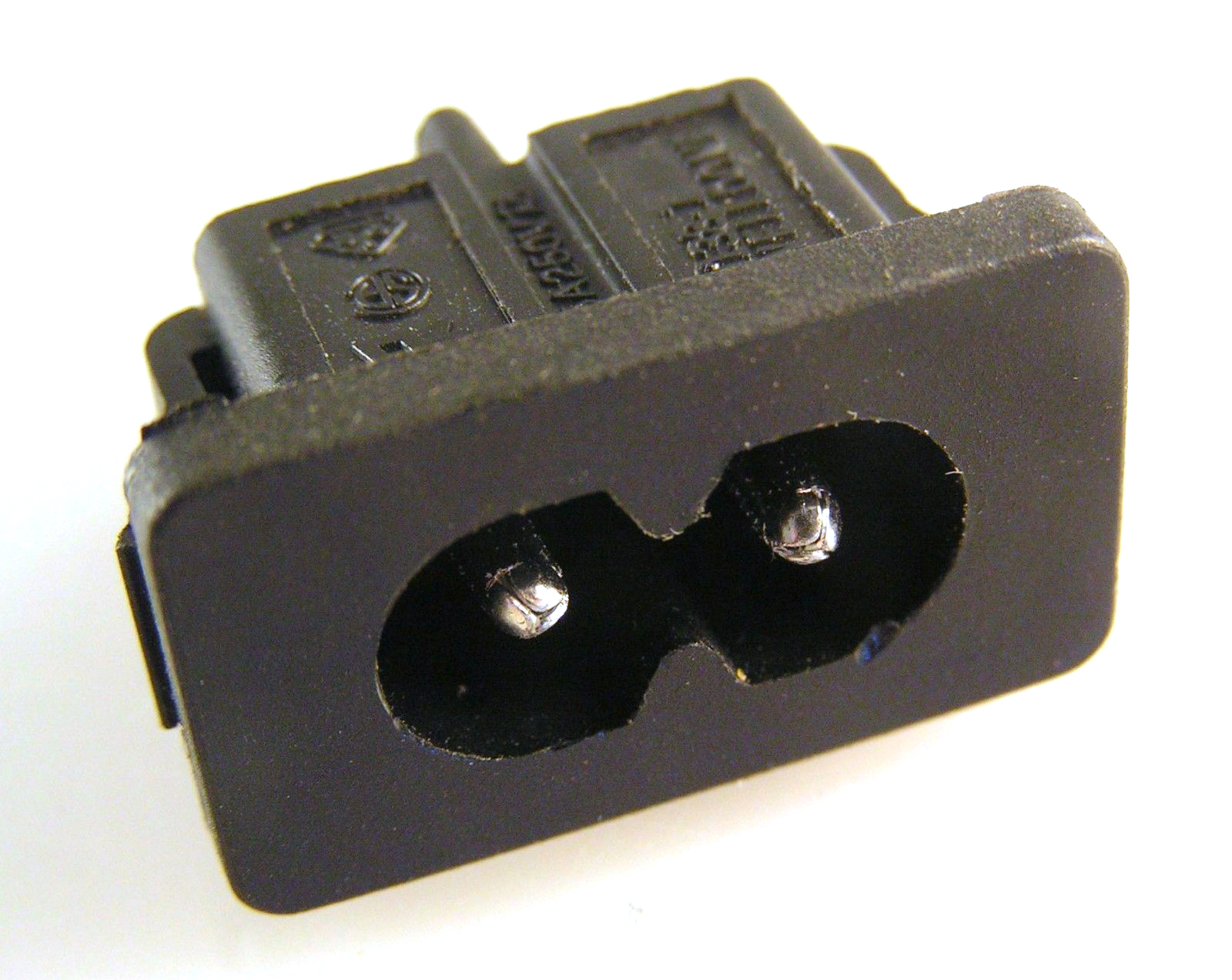 Welldone 0138-1 Figure 8 Panel Mount 2 Way Plug 2.5A 250V OM0438A ...