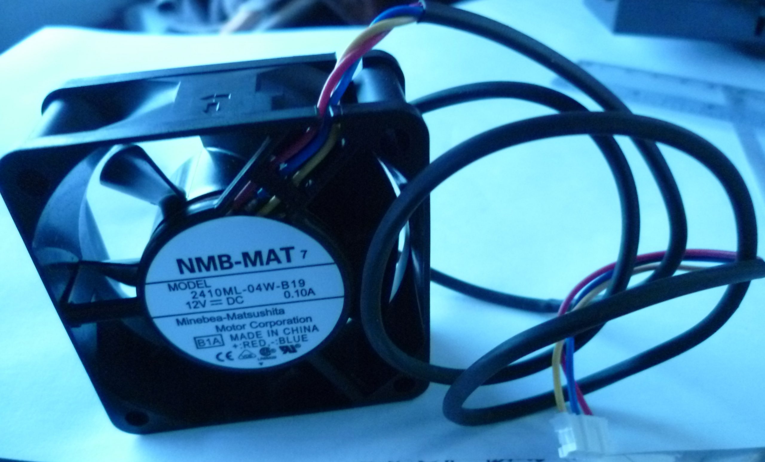 NMB-Mat Fan 2410ML-04W-B19 60x60x25mm 12Vdc 0.10A OL0404 | Rich Electronics