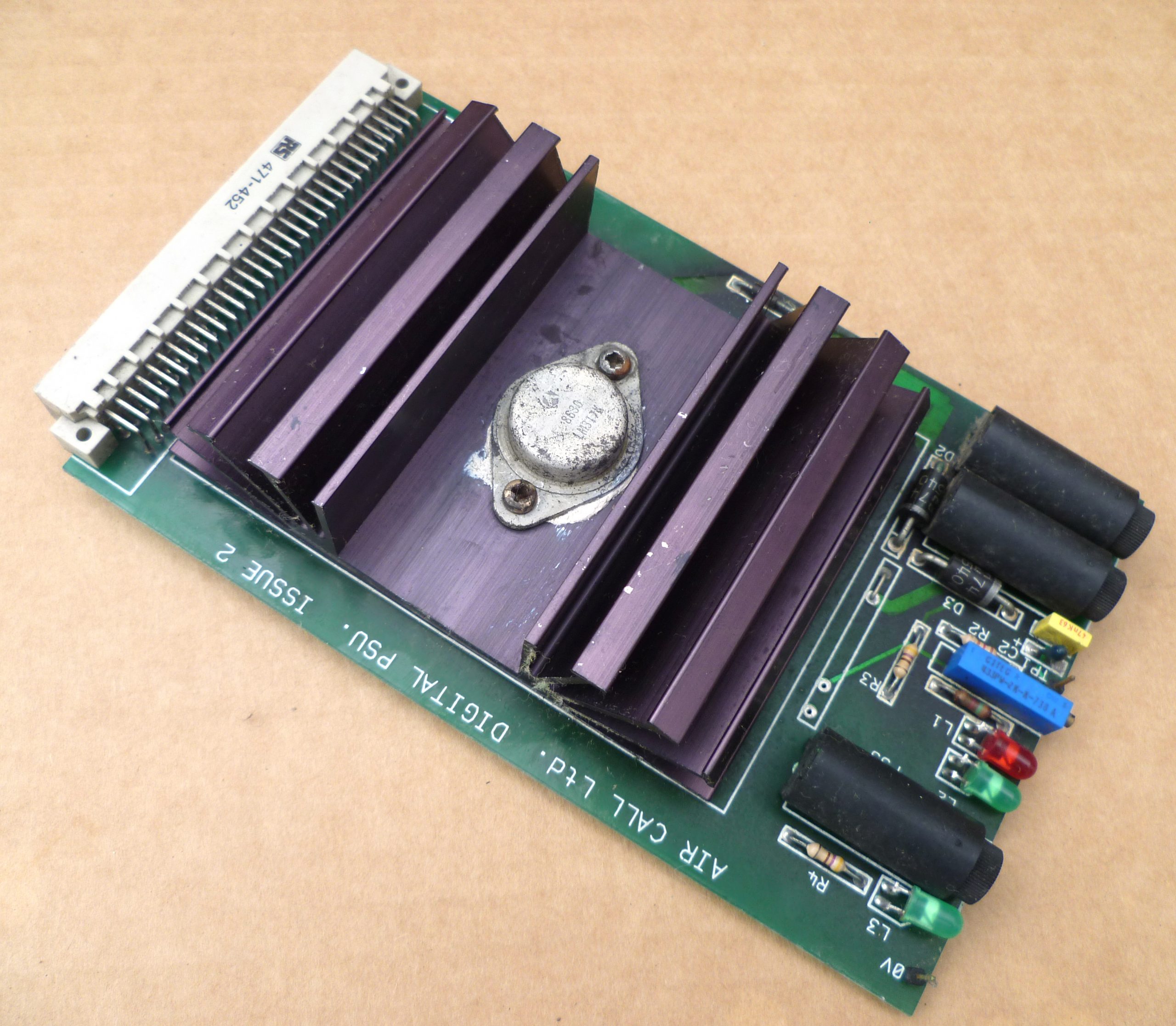 LM317K TO3 Voltage Regulator PCB inc Diodes Pots Fuse Holders etc ...