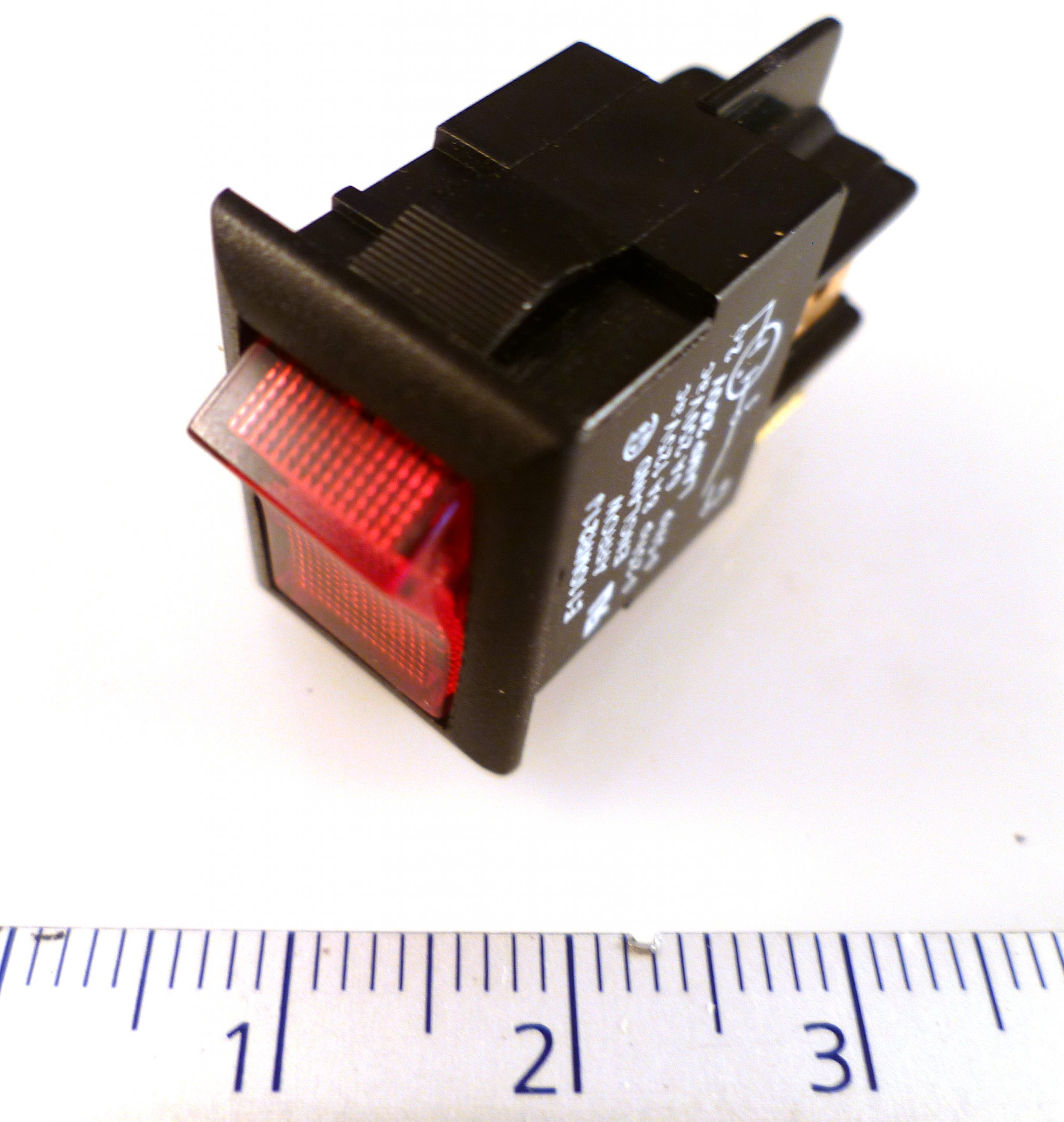 Arrow England E110MR21J Red Neon Rocker Switch 6A 250VAC SPST On/Off ...