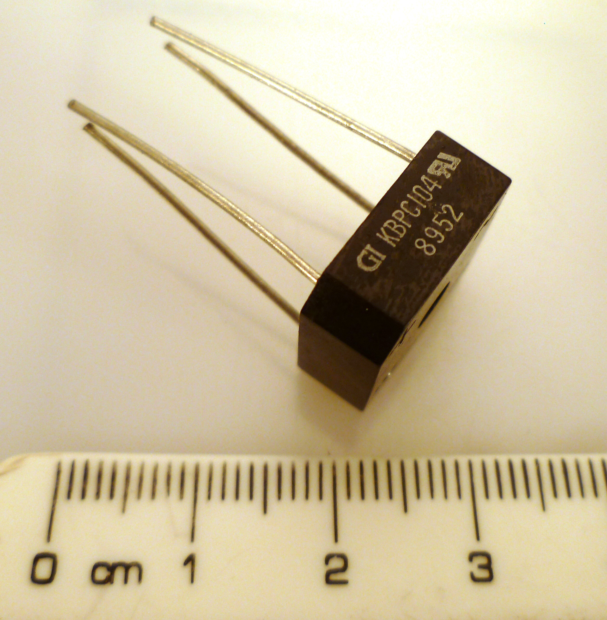 General Inst KBPC104 Bridge Rectifier 4 Pin 3A 400V D72 Case OM0366 ...