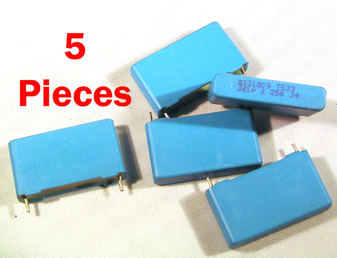 S+M 31809 Boxed Polyester Metal Film Capacitor 1uf 250V 5% 5 Pieces ...