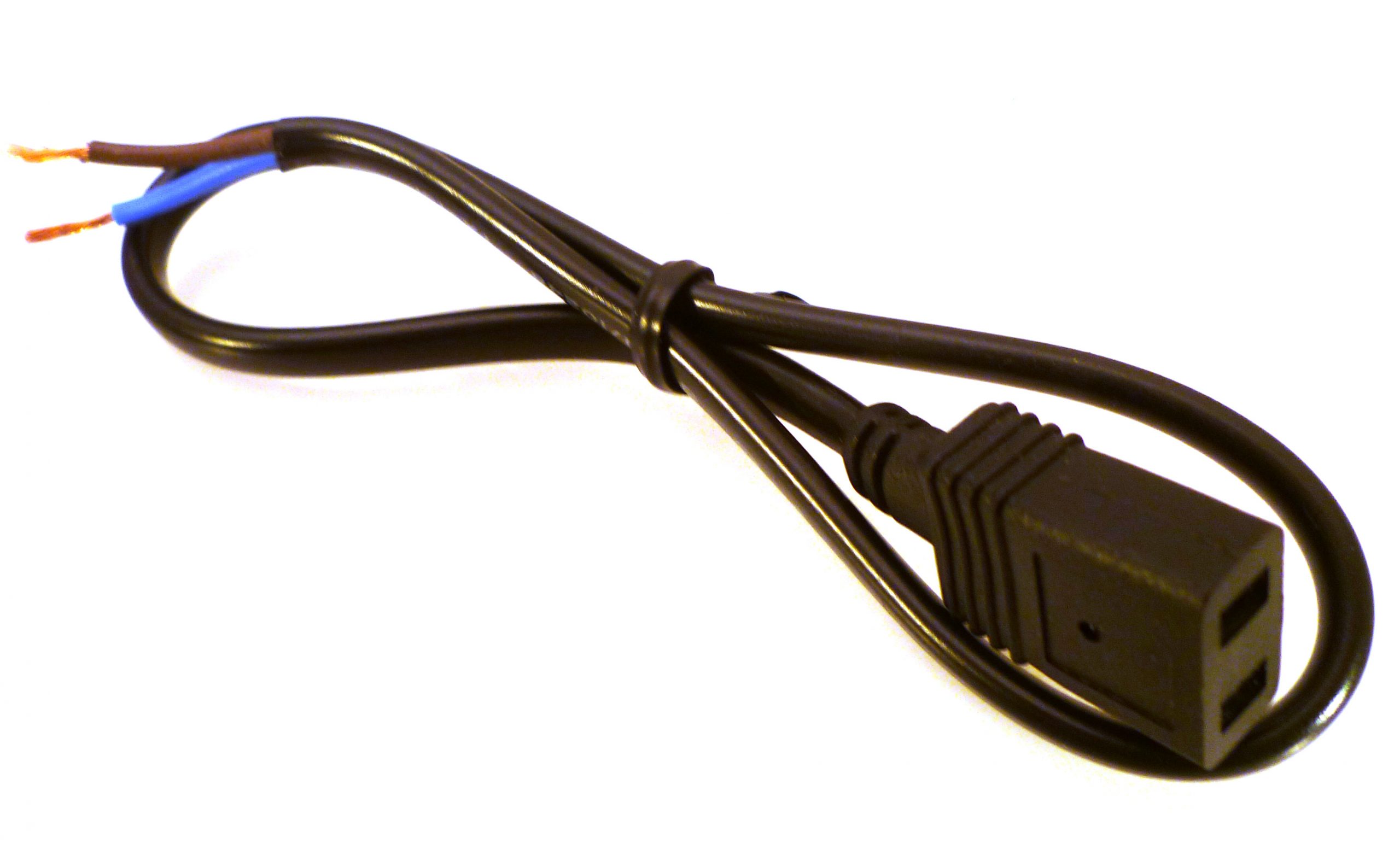 Fan Power Lead L. 350mm to Suit Papst 2 Flat Pin 2.8/3x0.5mm Fans ...
