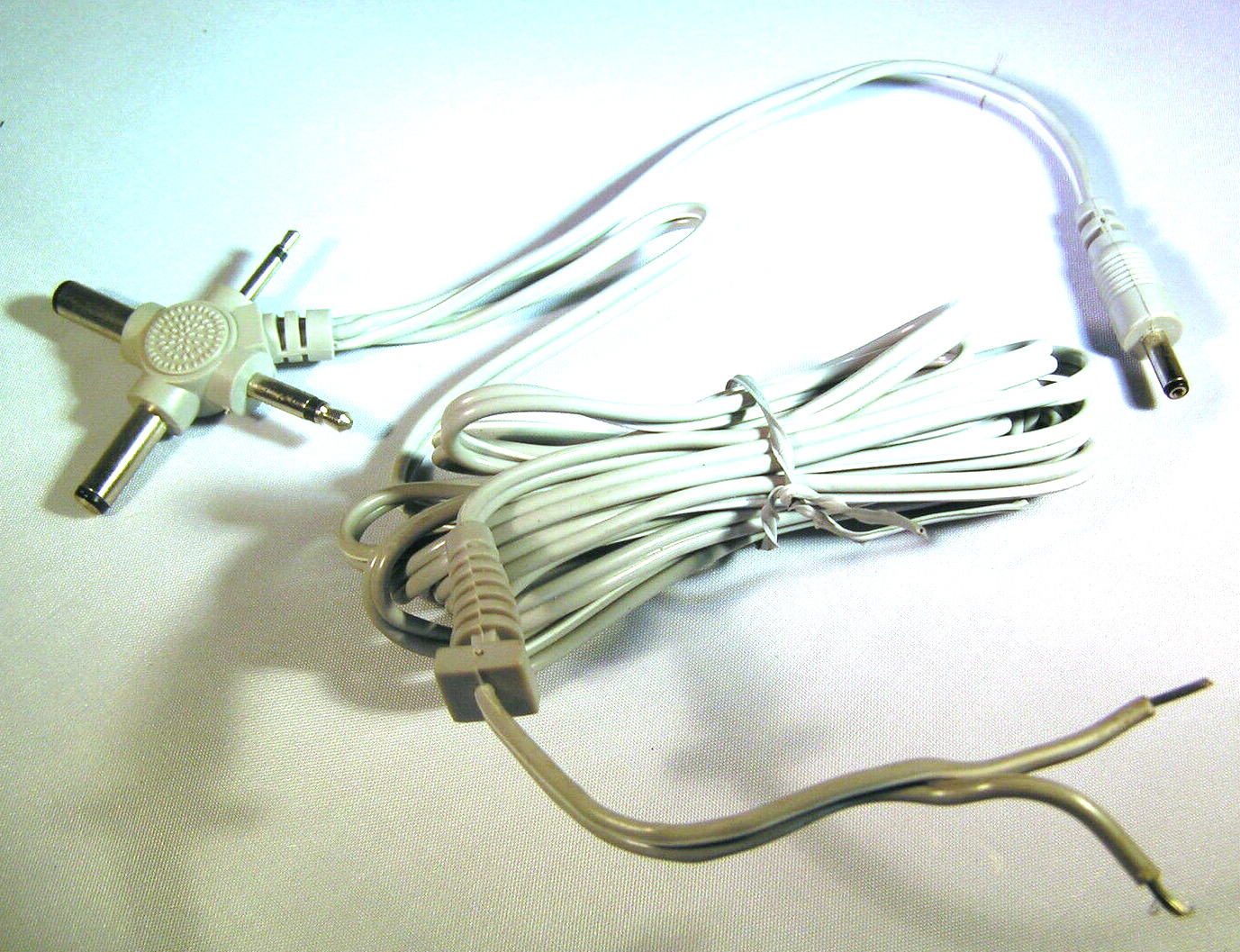 Grey Spider Lead With 5 Different Sized DC Power Plugs 1.5Mtr OM0630 ...