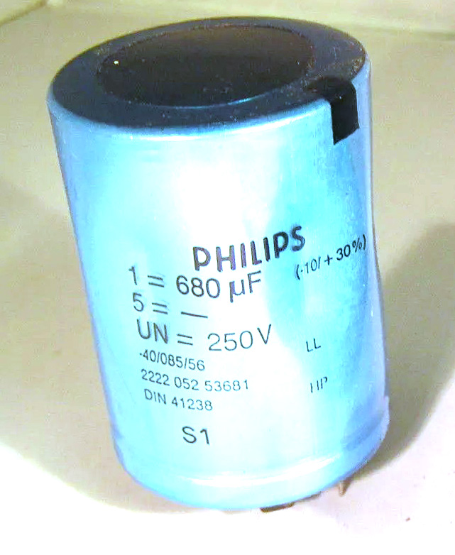 Philips 2222 052 53681 680uf 250V Electrolytic Capacitor OL0629 | Rich ...