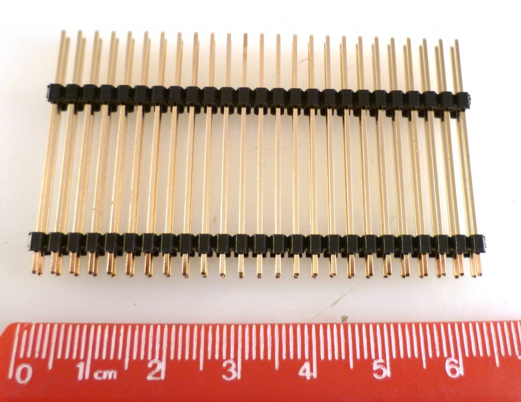 Pin Header Plug 2 Row DIL 2.54mm Pitch 2 Insulating Strips 50 Pin ...