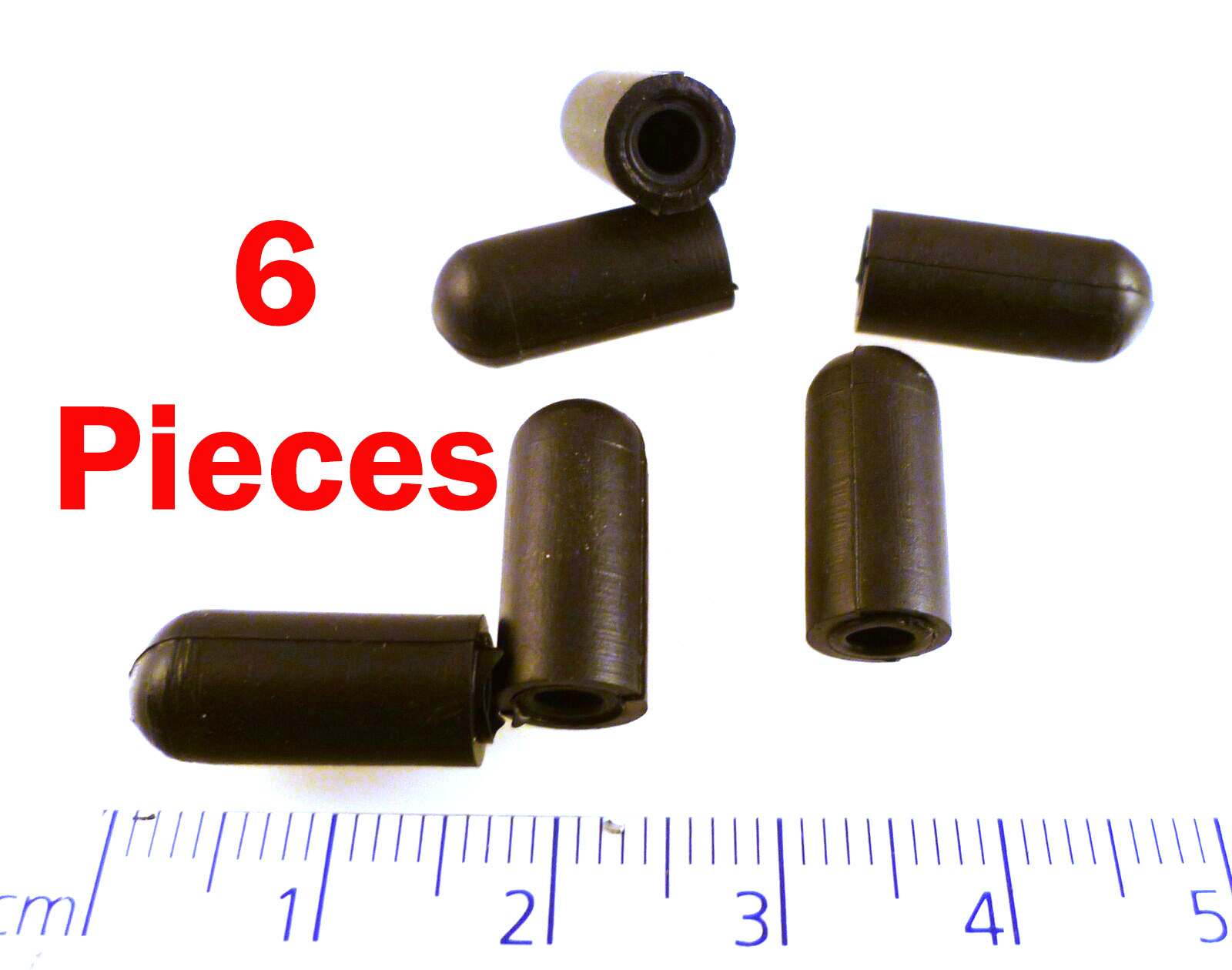 Push On Soft Rubber Black Switch Cap OD 7mm ID 3mm 6 Pieces OM1168A ...