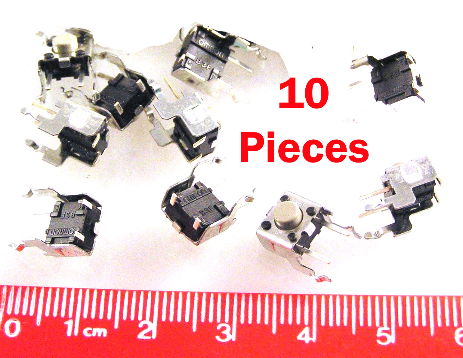 Omron B3F 3122 PCB Tactile Switch 6mm SPST 90' Mounting 10 Pieces ...