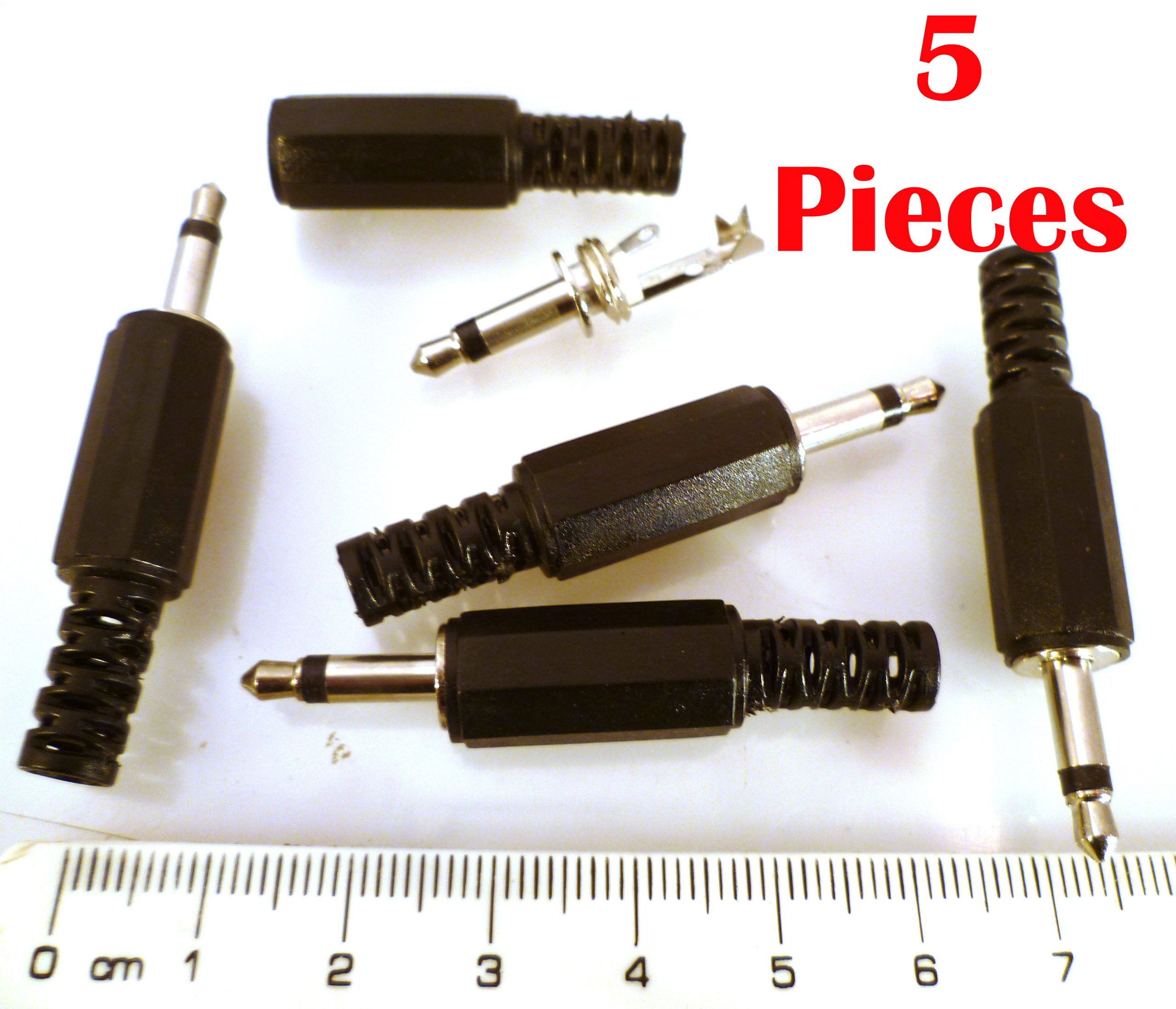 3.5mm Mono Jack Plug Sleeved Good Quality 5 Pieces OM0690 | Rich ...
