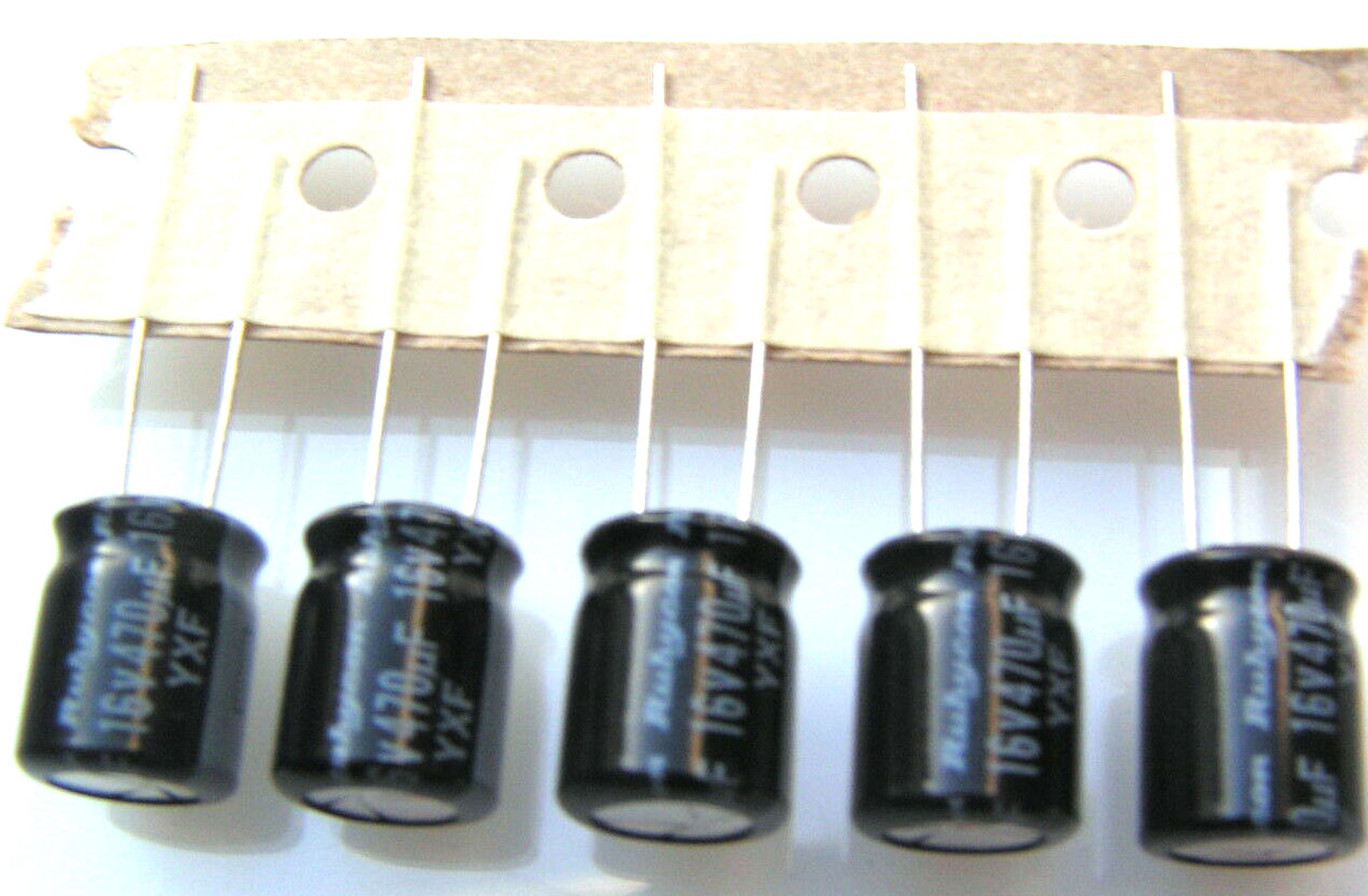 Rubycon YXF Electrolytic Capacitor 16v 470uF 105'C 5 Pieces OL0060F ...