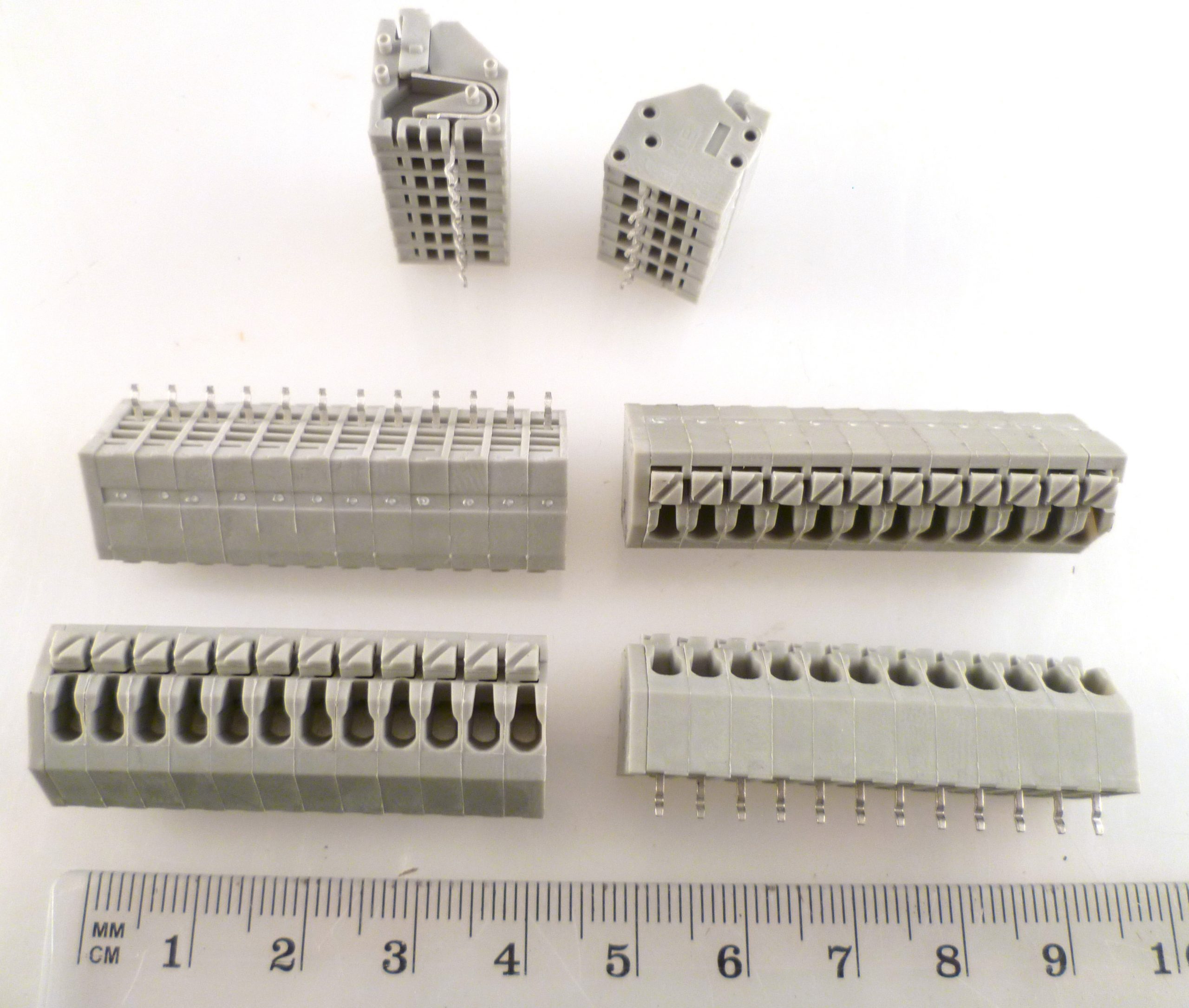 IMO 20.3304M/12 Way PCB Terminal Block Screwless 3.5mm Pitch 5 Pieces ...