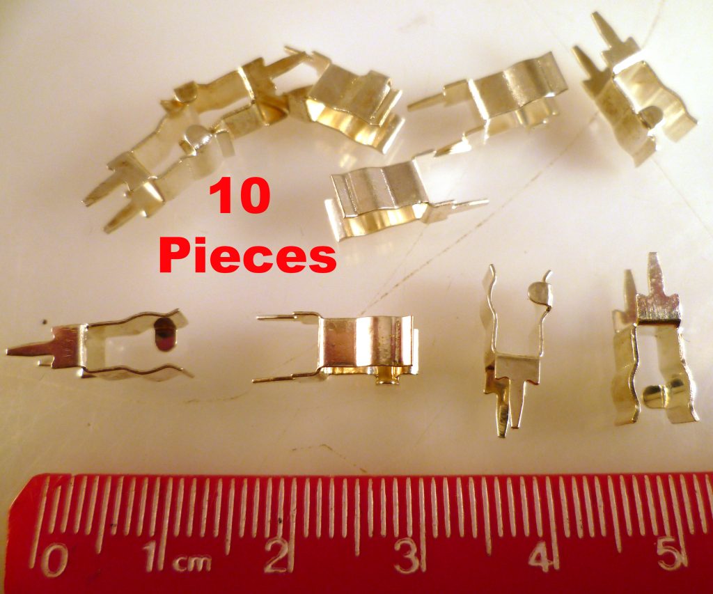 Fuse Holder Clip 5x20mm Silver Plated PCB Mount 10 Pieces MBF007E1 ...