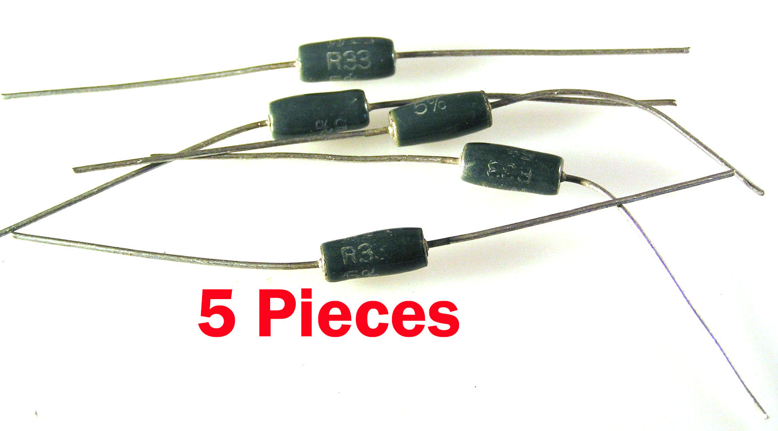 Welwyn W21 Wirewound Enamel Resistor 3W 0.33 Ohm 5% 5 Pieces OM0414B ...