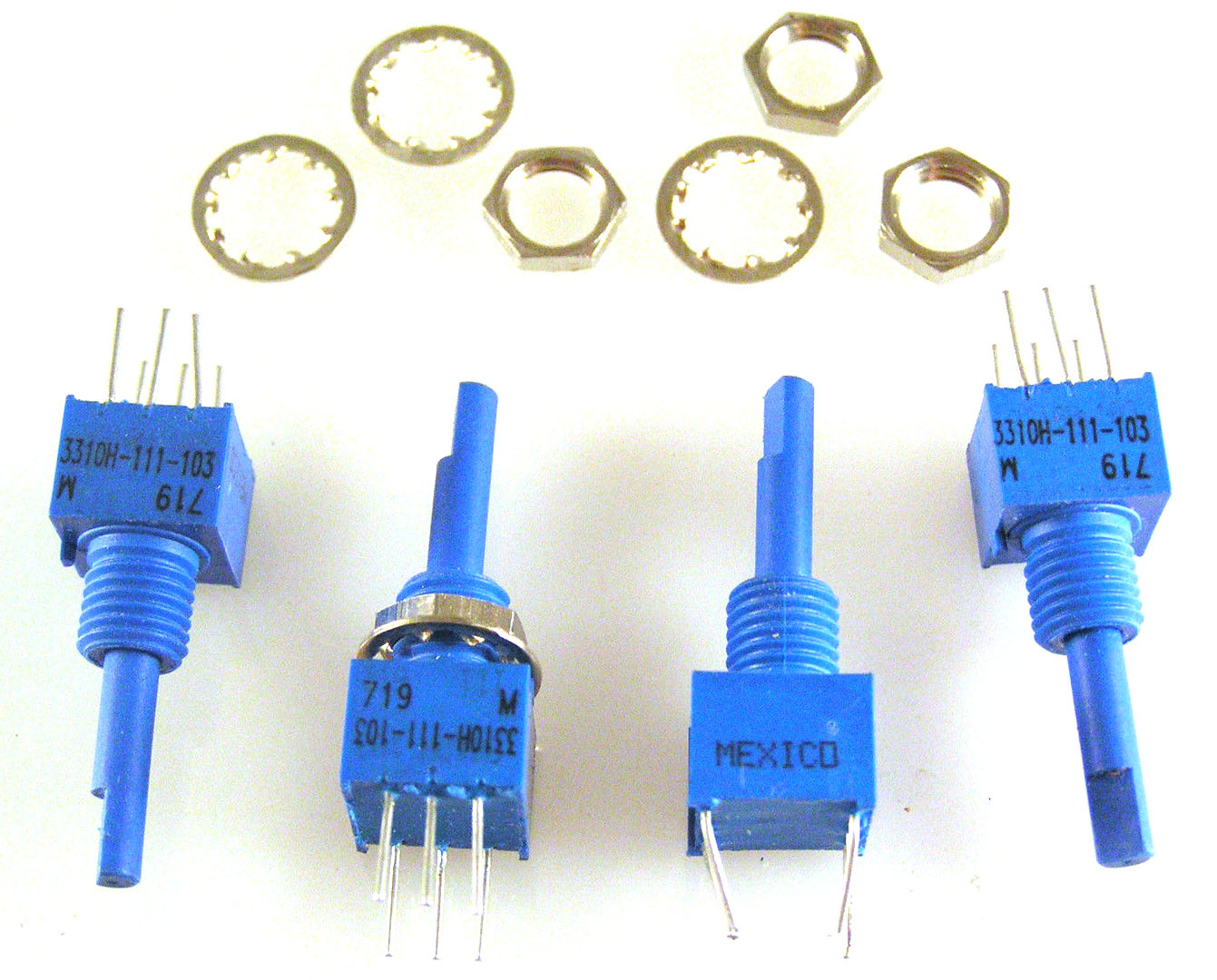 Bourns 3310H-111-103 Panel Fit Potentiometer 10K Ohm 4 Pieces OM1070B ...