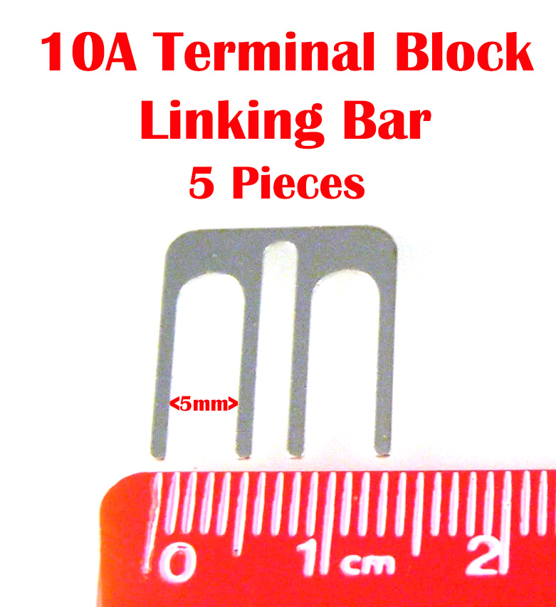 Blockmaster MEHS-1 10 Amp Terminal Block Linking Strip/Jumper 5 Pieces ...