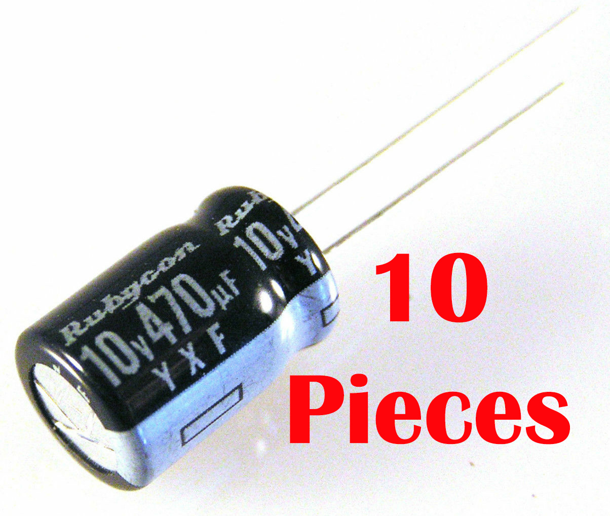 Rubycon 10YXF470M8x11.5 10v 470uf Electrolytic Capacitor 105'C 10 ...