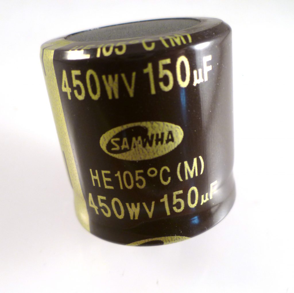 Samwha HE Electrolytic Capacitor 450V 150uf 105'C HE2W157M30030HA100 ...