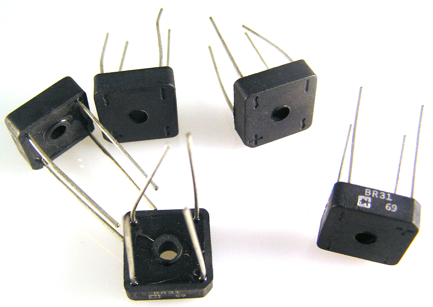 Rectron BR31 100V 3A SINGLE PHASE BRIDGE RECTIFIER 5 Pieces OMA062 ...