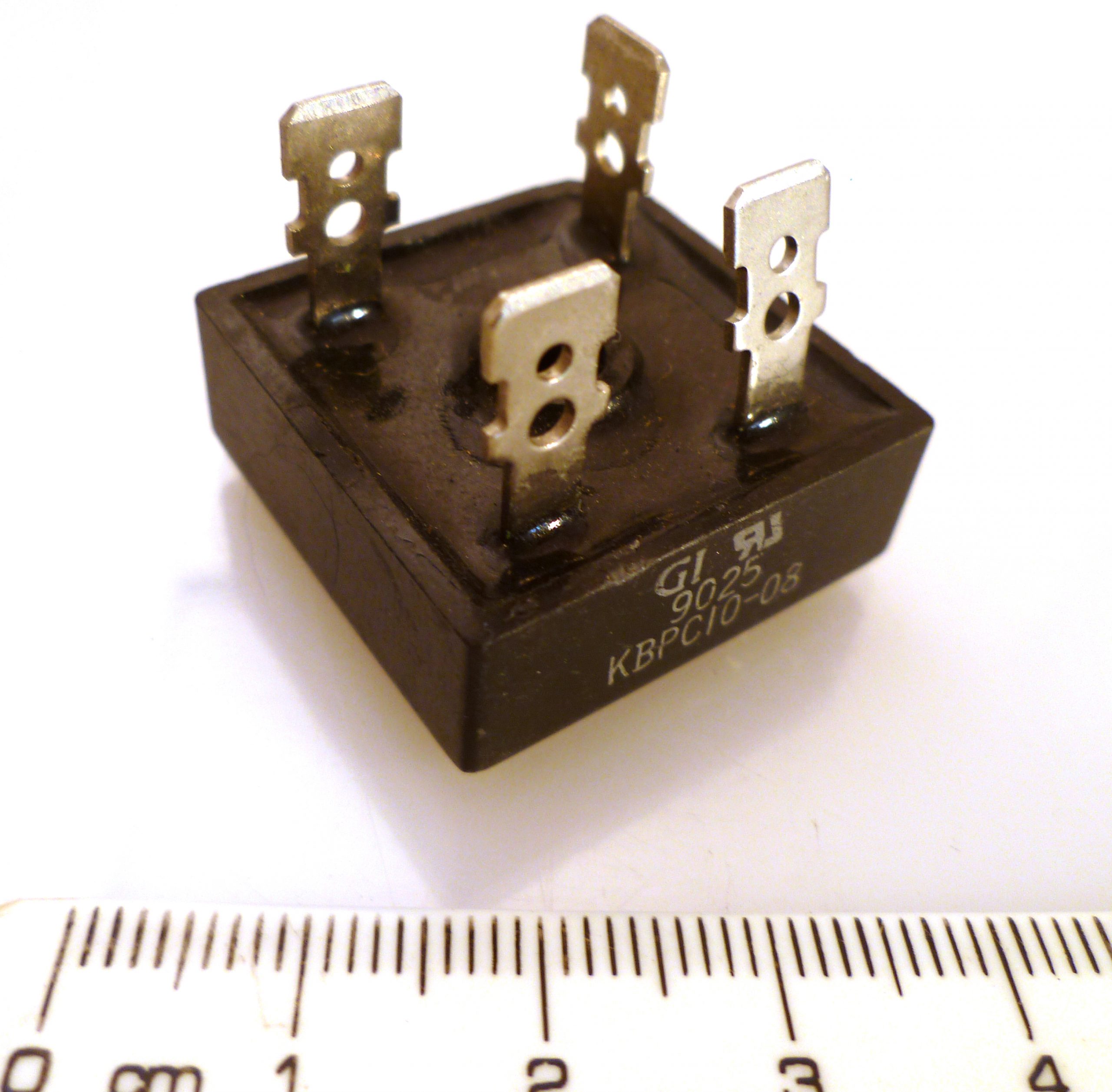 GI KBPC10-08 Bridge Rectifier 10A 800V Faston Terminals OM0370 | Rich ...