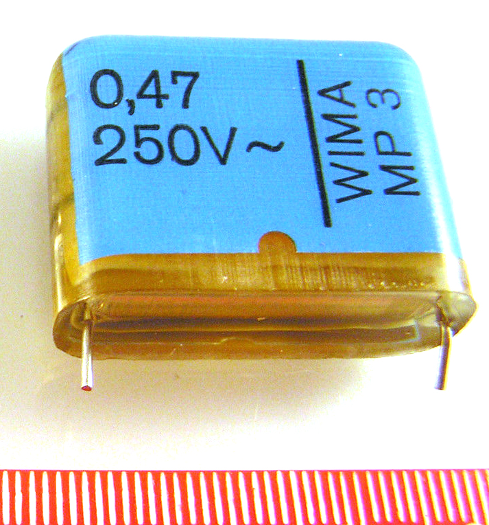 Wima MP3 0.47uf 250v X2 Series GPF Metallised Paper Capacitor OL0419 ...