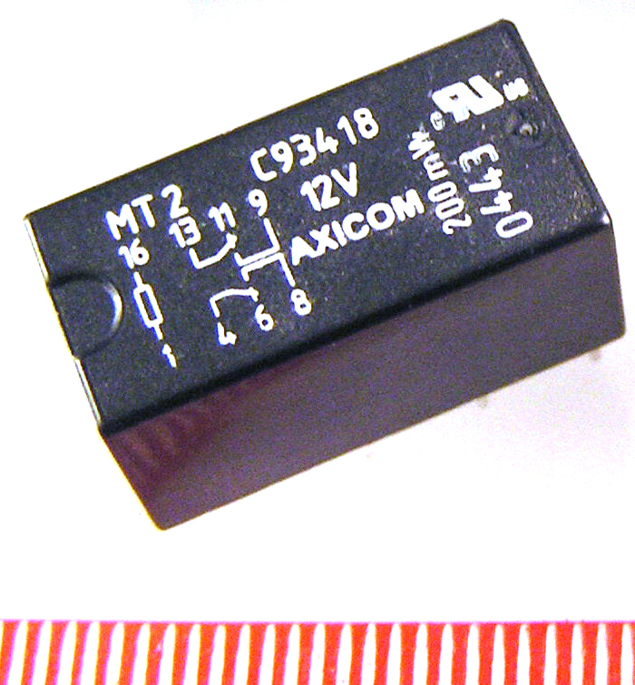 AXICOM MT2 C93418 Signal Relay DPDT 12VDC 2A Non Latching OLA1-02 ...
