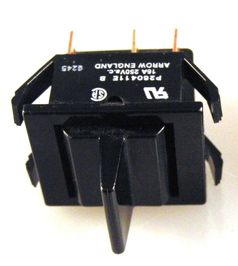 Arrow P260411E B Black Paddle Switch 16A 250VAC DPDT On Off On OM0293S ...