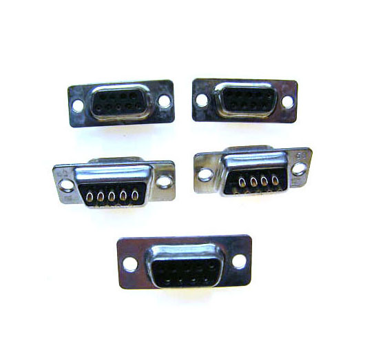 D Type Socket 9 Way Solder Bucket 5 Pieces OM0242 | Rich Electronics