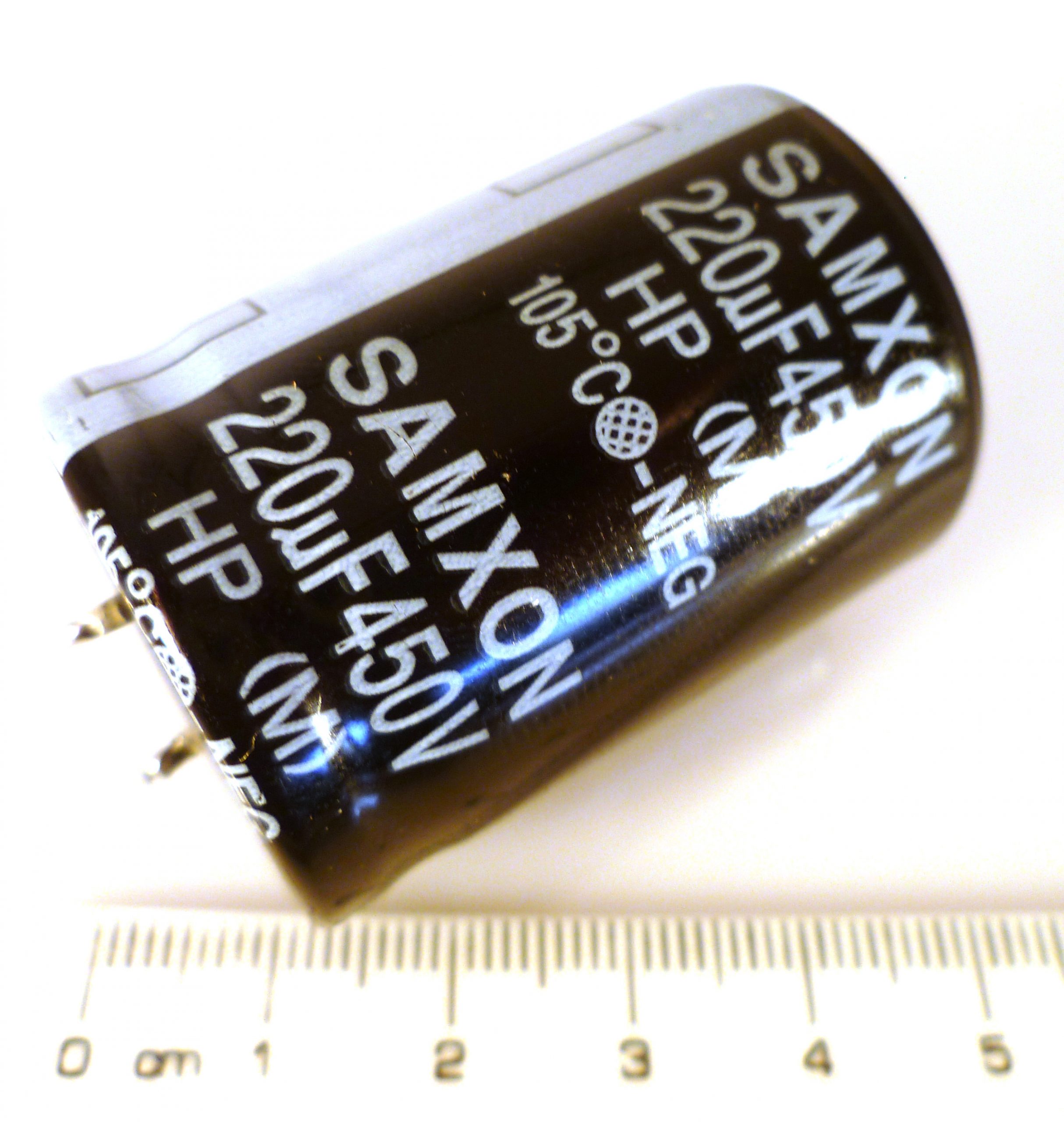 Samxon HP Electrolytic Capacitor 450V 220uF 105'C OL0619A | Rich ...