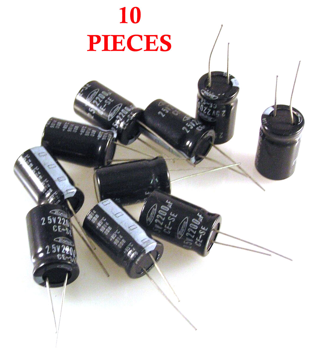 Marcon CE-SE Electrolytic Capacitor Radial 25v 2200uF 17x27mm 10 Pieces ...