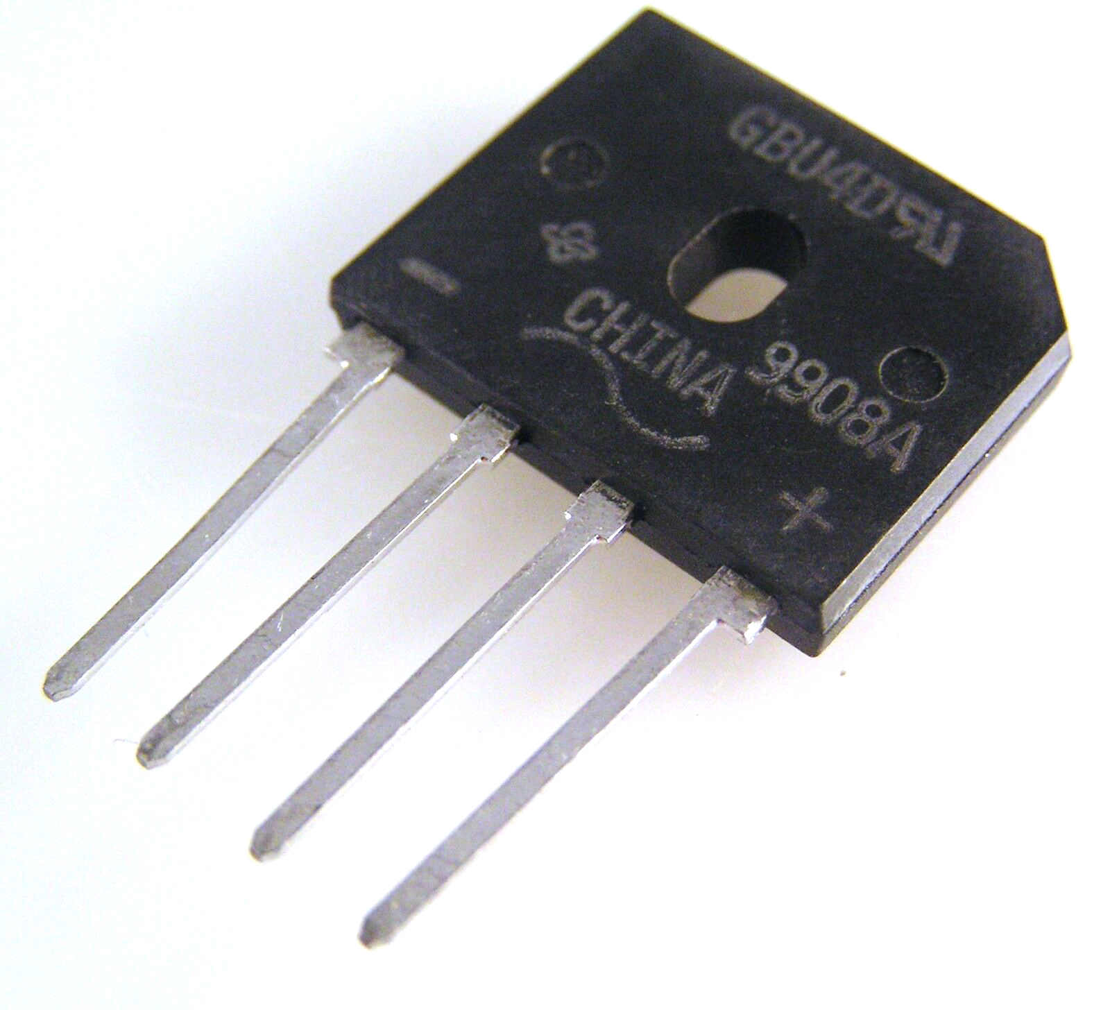General Semiconductor GBU4D Glass Passivated Bridge Rectifier 4 Pin SIL ...