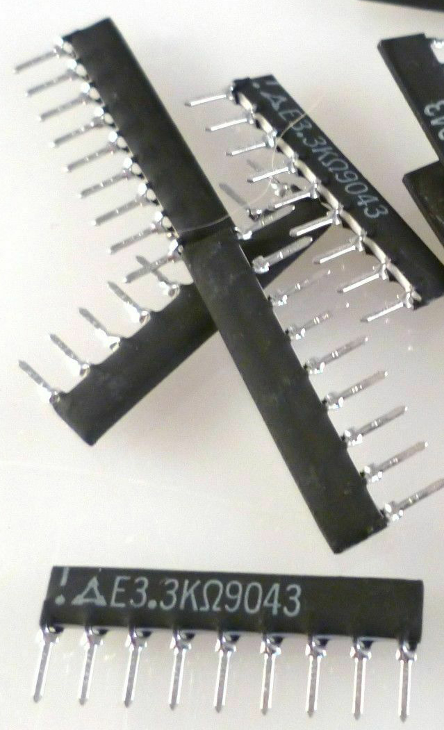 Panasonic E3.3K Ohm SIL Resistor Network 3.3K Ohm 9 Pin 4 Pieces ...