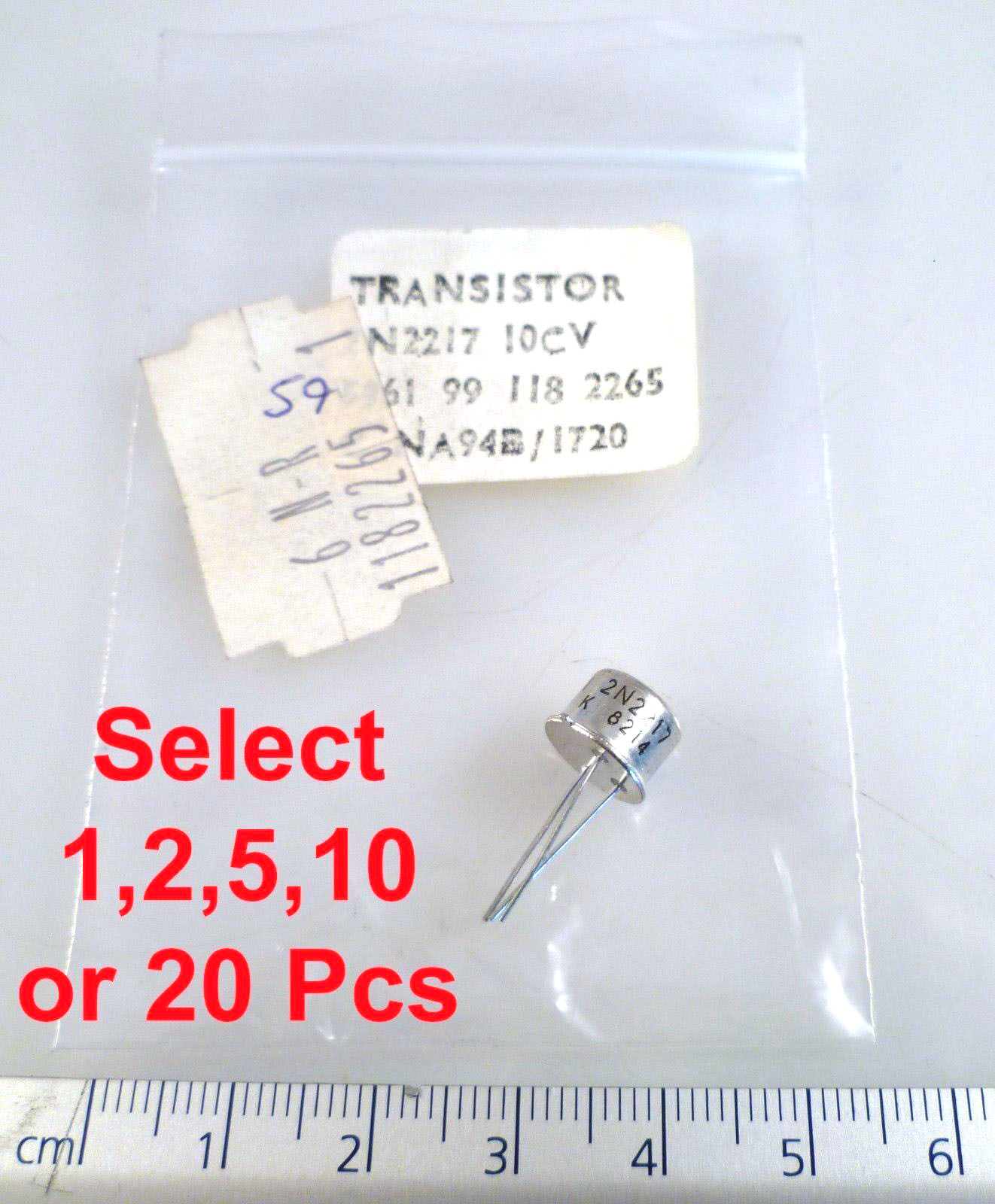 Texas 2N2217 High-Performance Analog Small Signal Bipolar TO5 ...