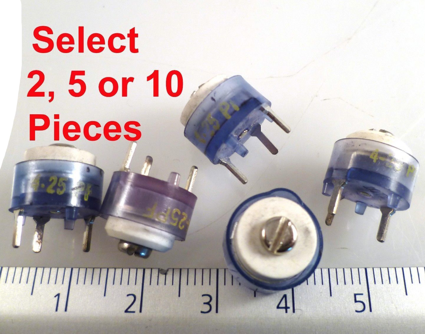 Trimming Variable Capacitor 4pF to 25pF 50V SMD Screw Slot Adjust MBL4 ...