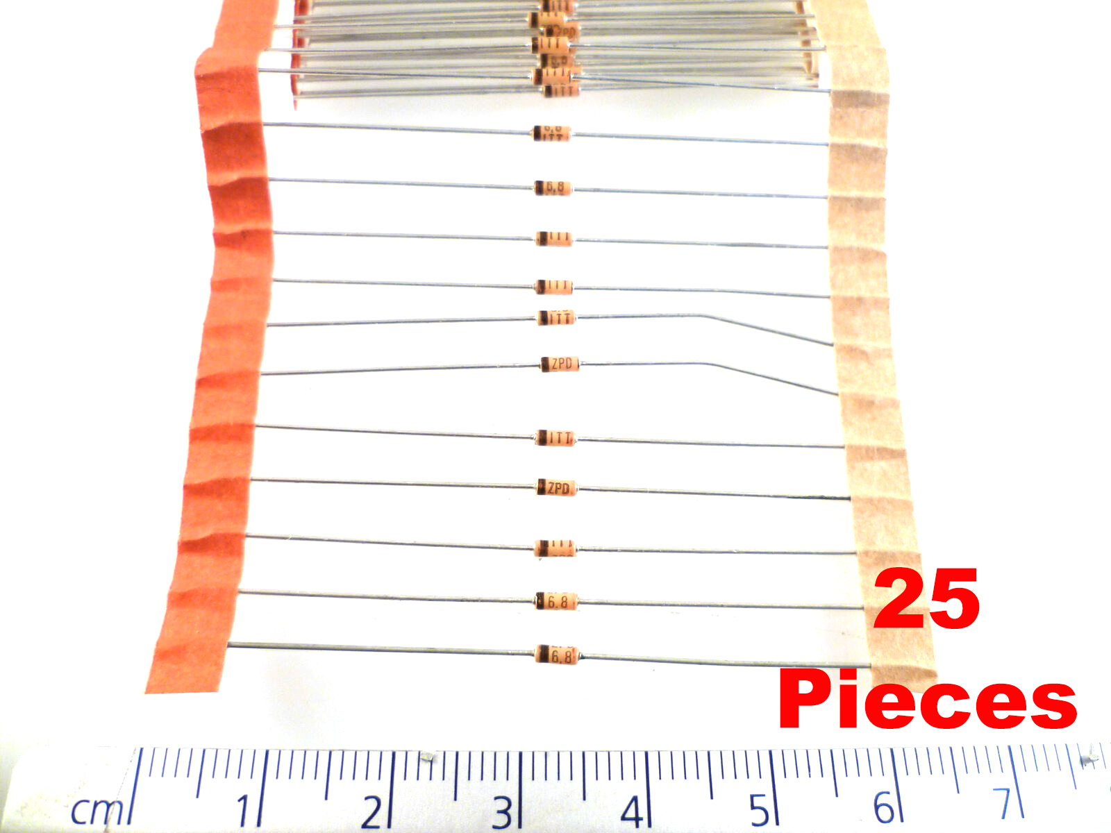 ITT Zener Diode ZPD6V8 400mW DO35 25 Pieces OM0006B | Rich Electronics
