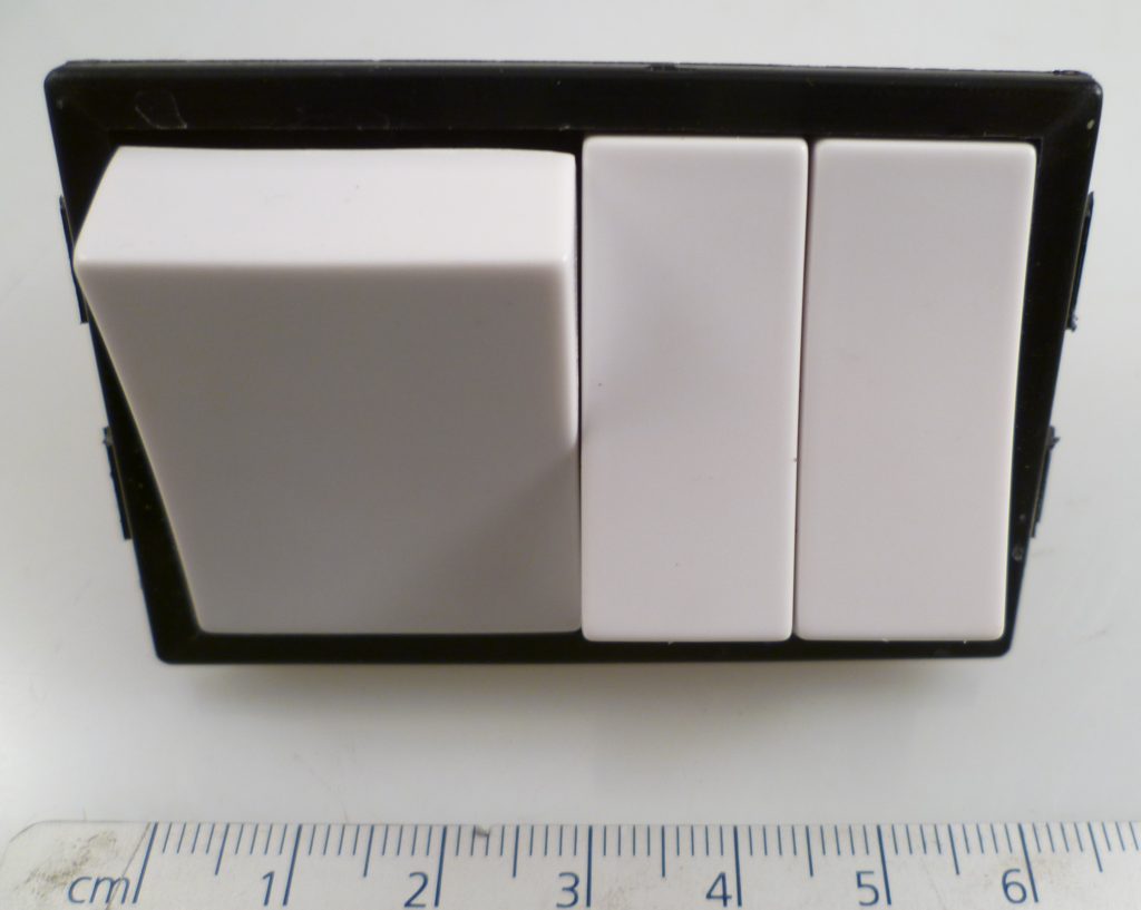 Triple Interlocking Heater Rocker Switch 27A 250V T100 OMA0262zr | Rich ...