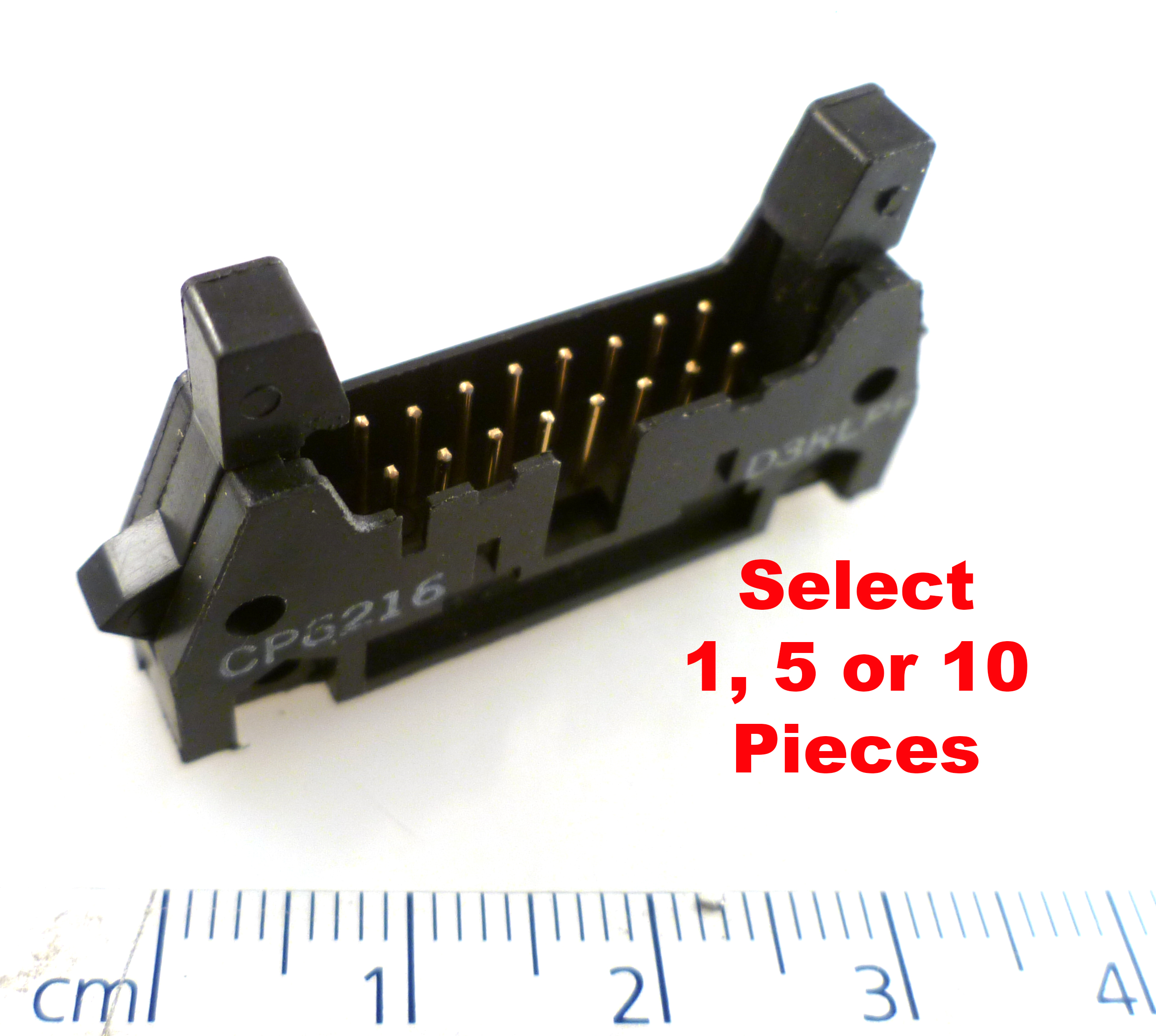 SAE CP6216D3RLPF 16 Way R/Angle PCB Boxed Latched Header Plug MBF022E ...