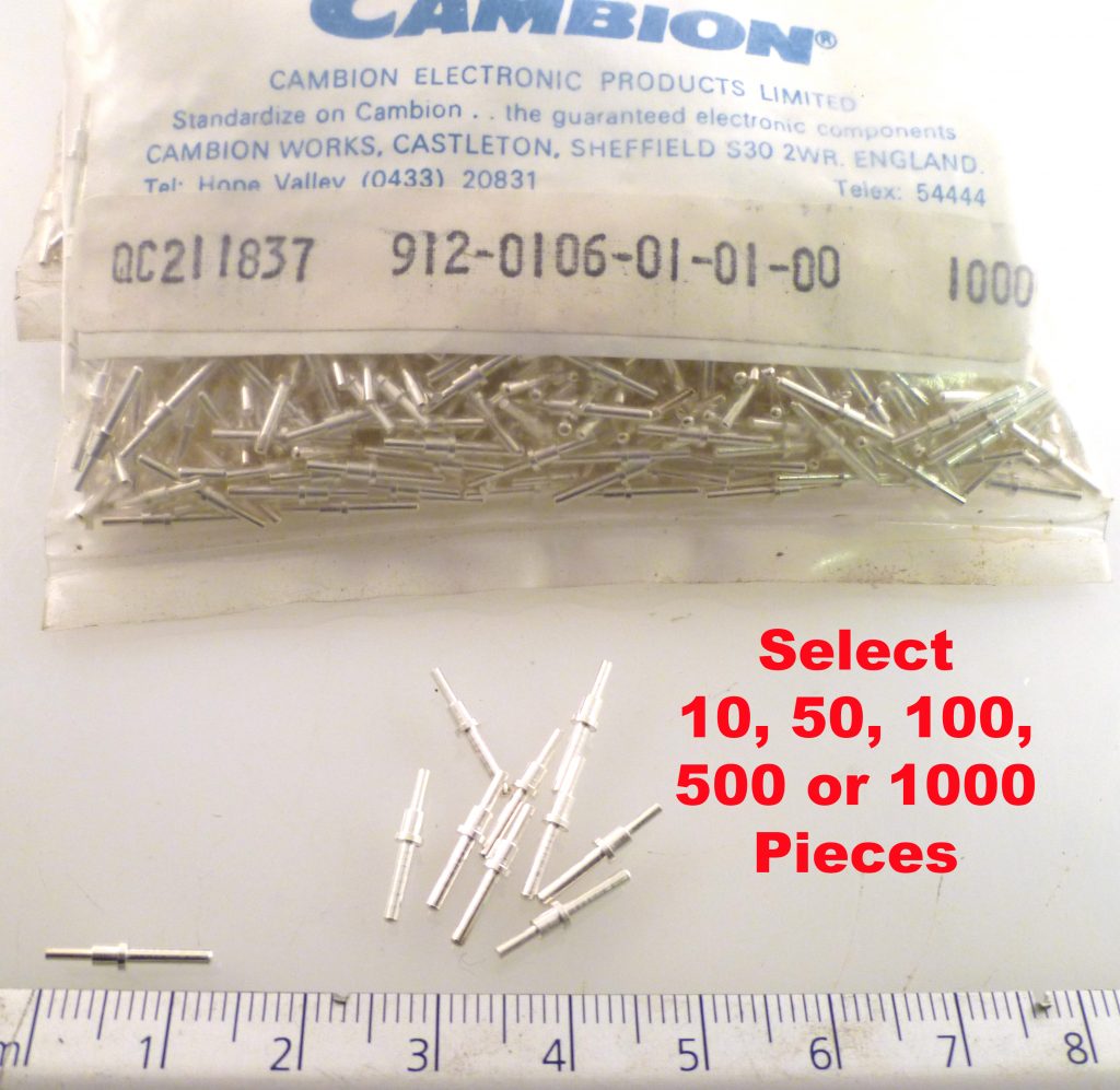 Cambion PCB Mount Silver Plated Contact Pins Electronics/Jewellery ...
