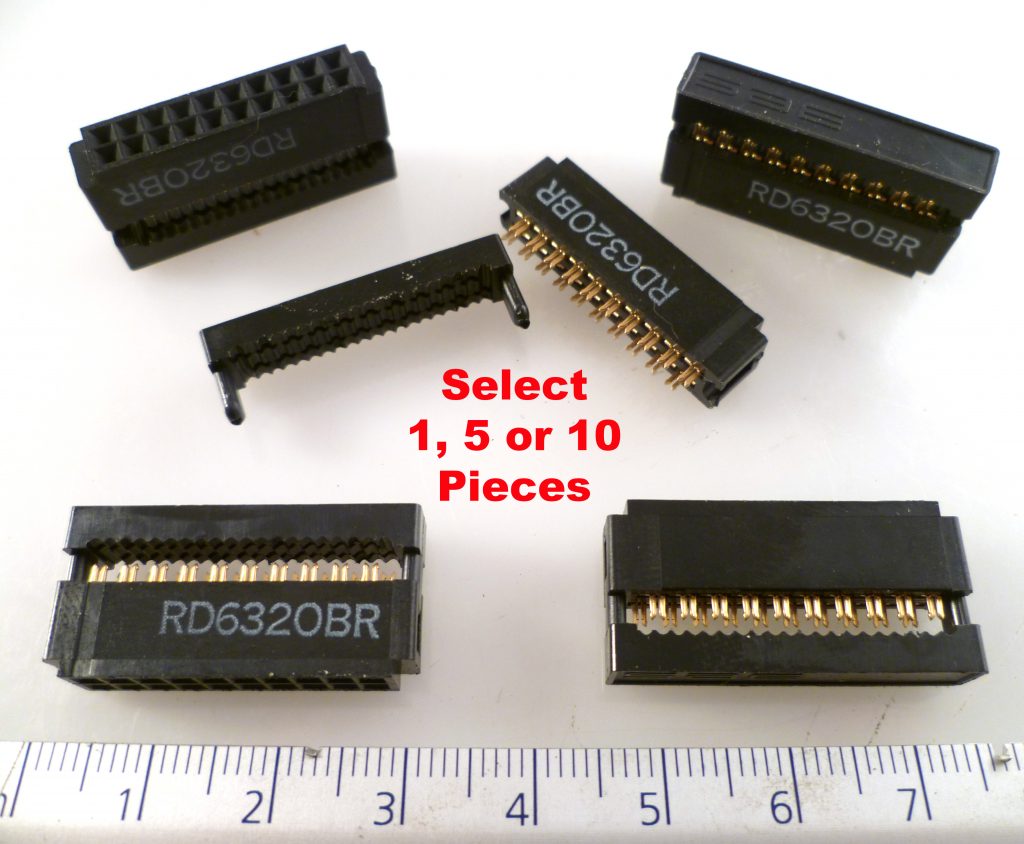 SAE RD6320BR 20 Way DIL Ribbon Cable Gold Socket IDC 2.54mm Pitch ...