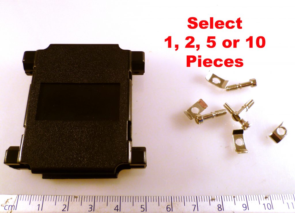 25 Way D Type P to P or S to S ABS Cover Black OM0254B | Rich Electronics