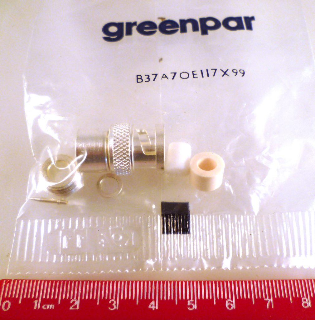 Greenpar B37A7OE117X99 BNC 75 Ohm Cable Mount BNC Plug OM0734K | Rich ...