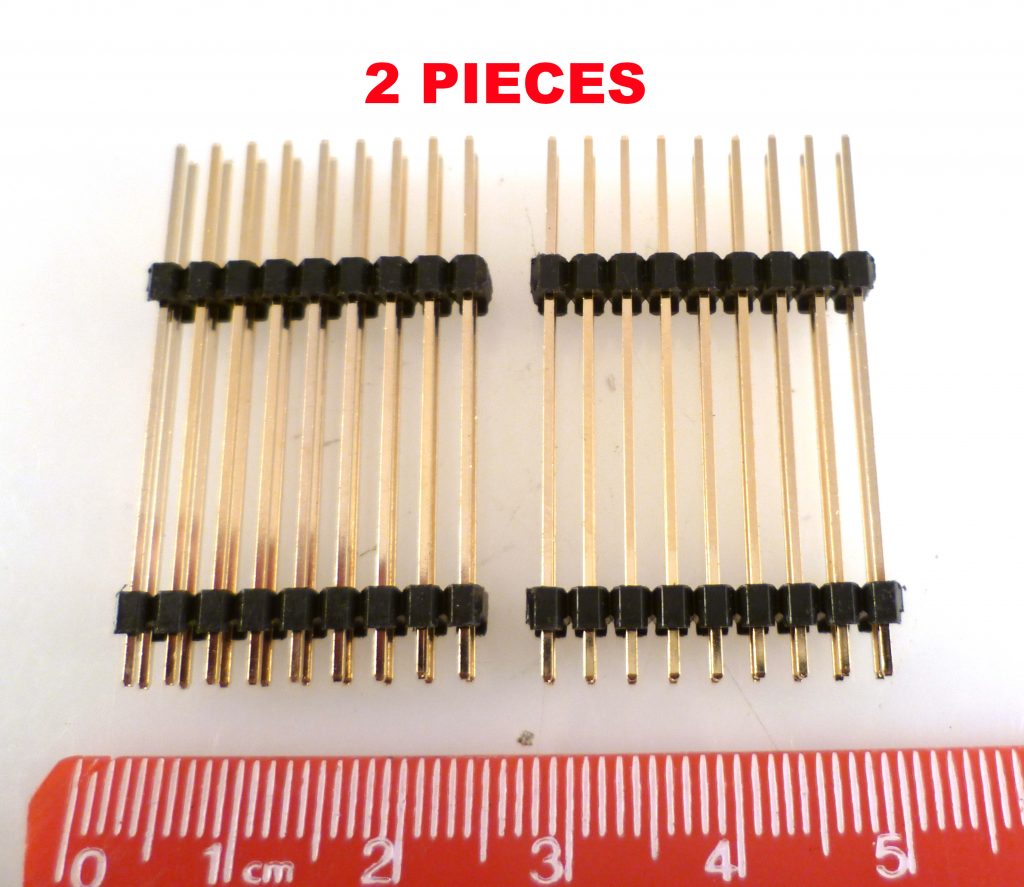Pin Header Plug 2.54mm Pitch DIL 2 Insulator Strips 18 Way 2 Pieces ...