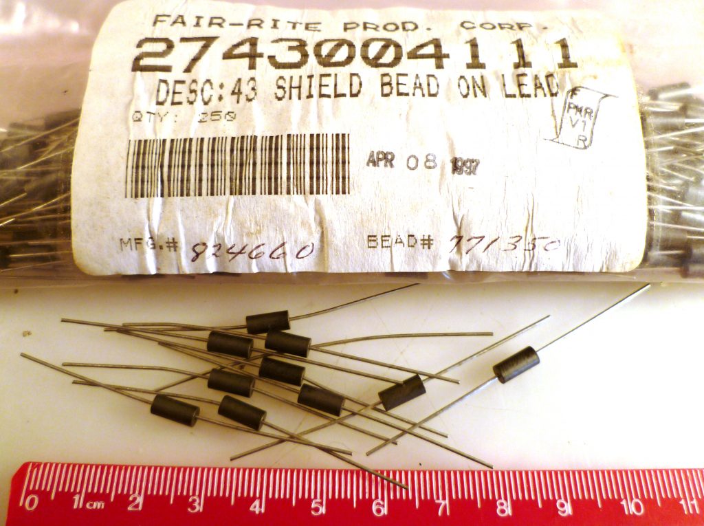 Fair-Rite 2743004111 Ferrite Core 110 OHM/100mHZ 300mHZ 10 Pieces ...