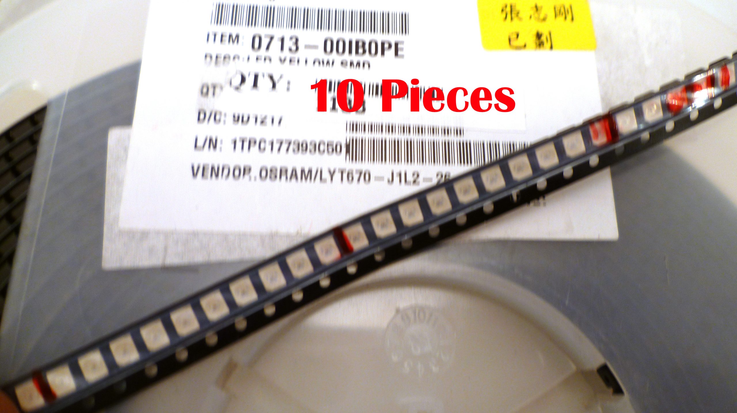 Osram LYT670-J1L2-26 TOPLED SMT Yellow 587nm LED 10 Pieces OM0183G ...