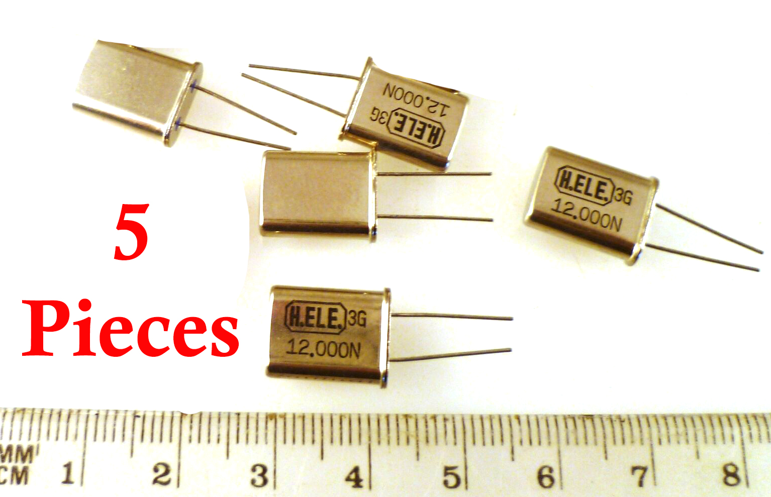 H.ELE. 12 Mhz Crystal Oscillator HC49/U Package 5 Pieces OM1141A | Rich ...