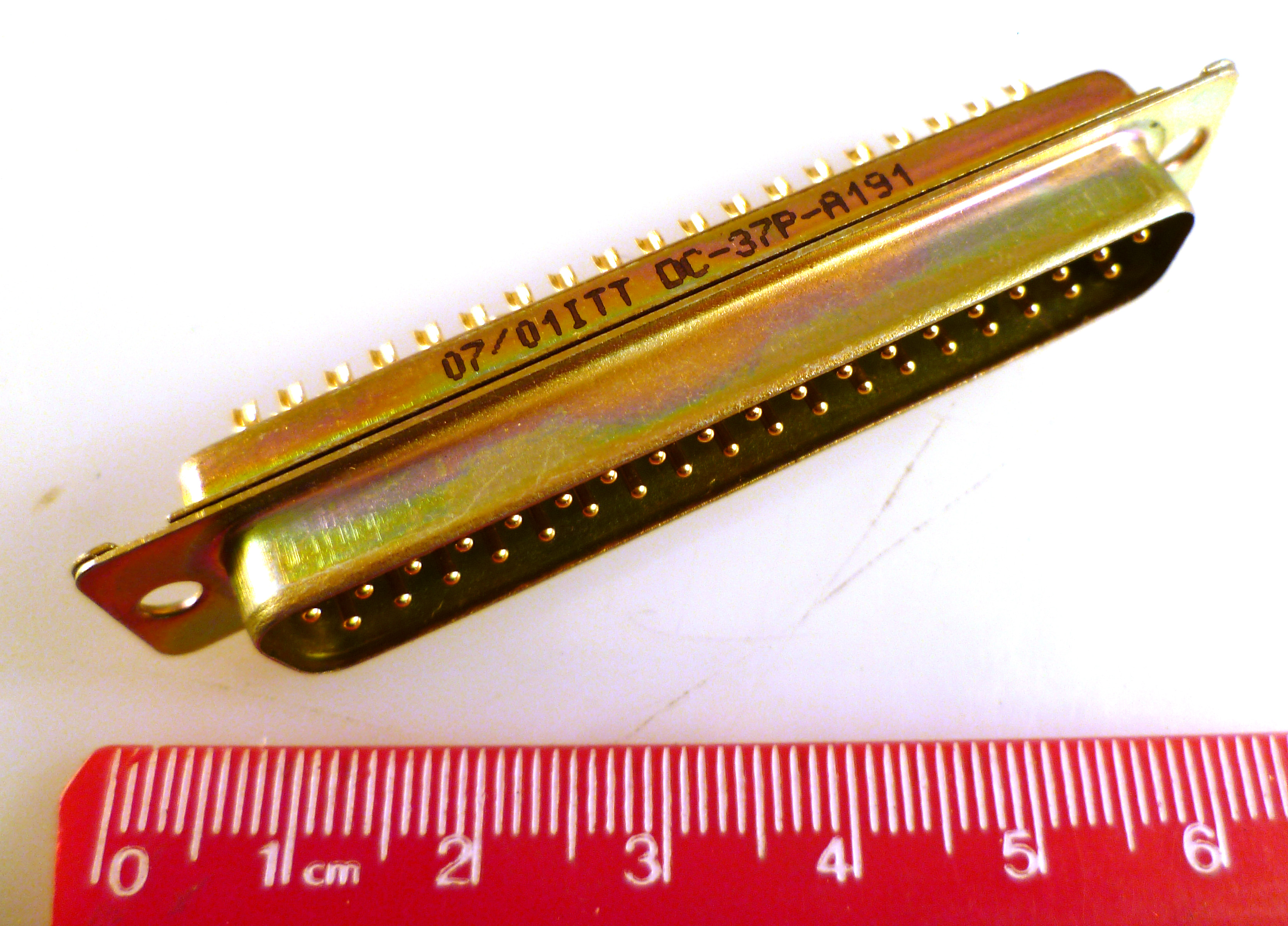 Genuine ITT DC-37P-A191 37 Contact Solder Bucket D Type Plug MBD011D ...