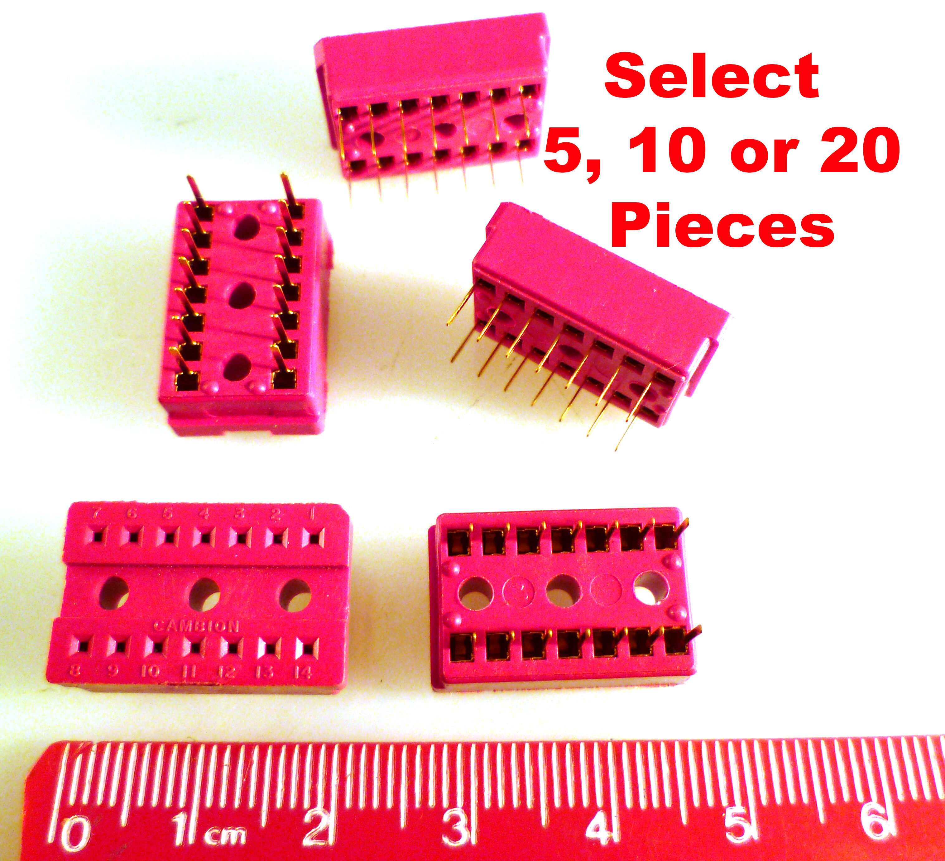 Cambion 14 Way DIL PCB Mount Hi Profile IC Socket MBE009H | Rich ...