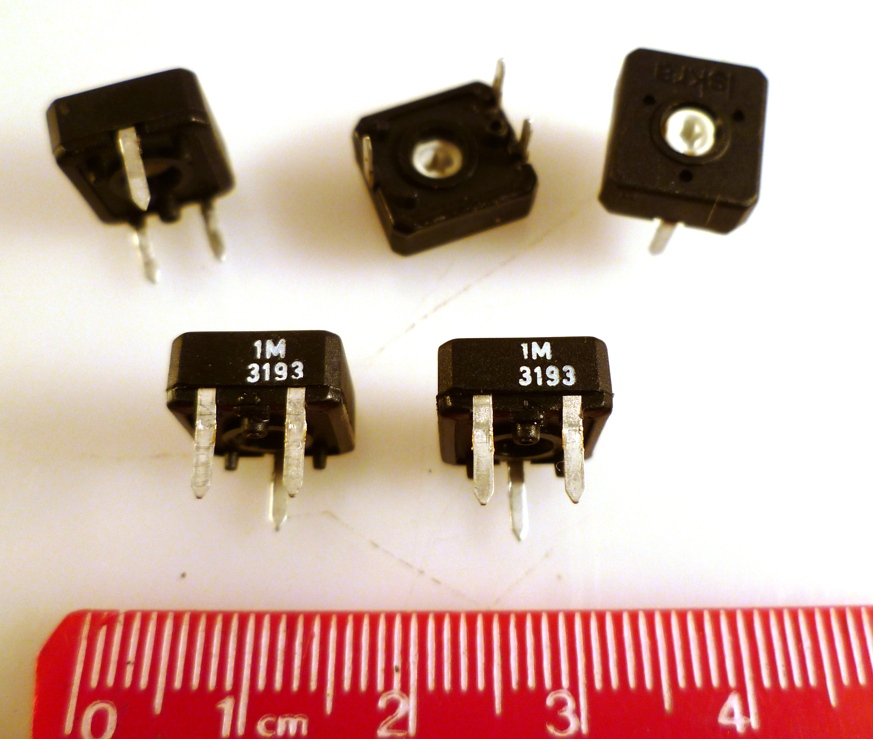 Iskra PNZ 10Z 1 Meg Screw Adjust Preset Trim-Pot 5 Pieces MBF008B ...