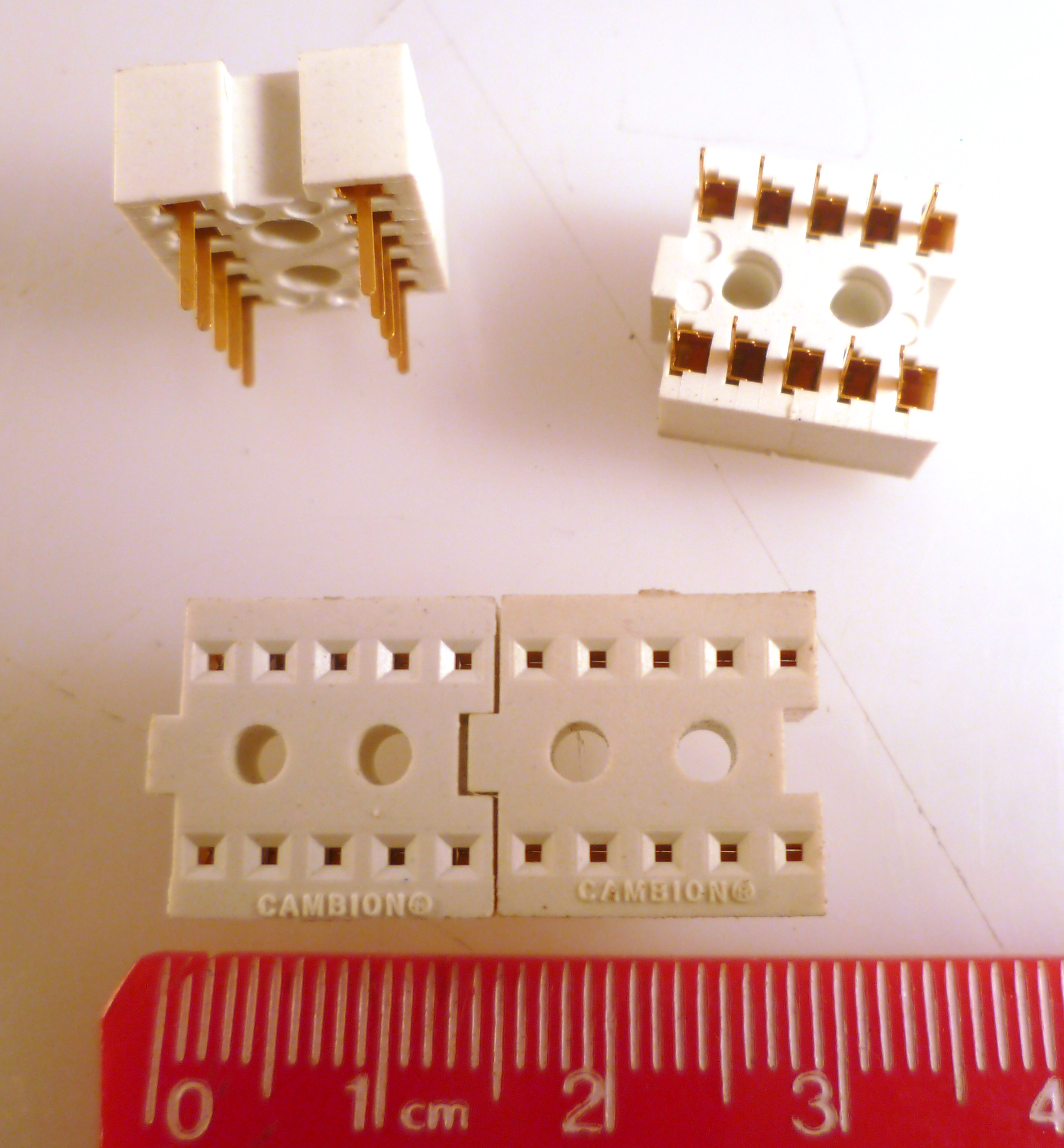 Cambion 10 Way DIL Standard Profile IC Socket 0.3" White MBD015J | Rich ...